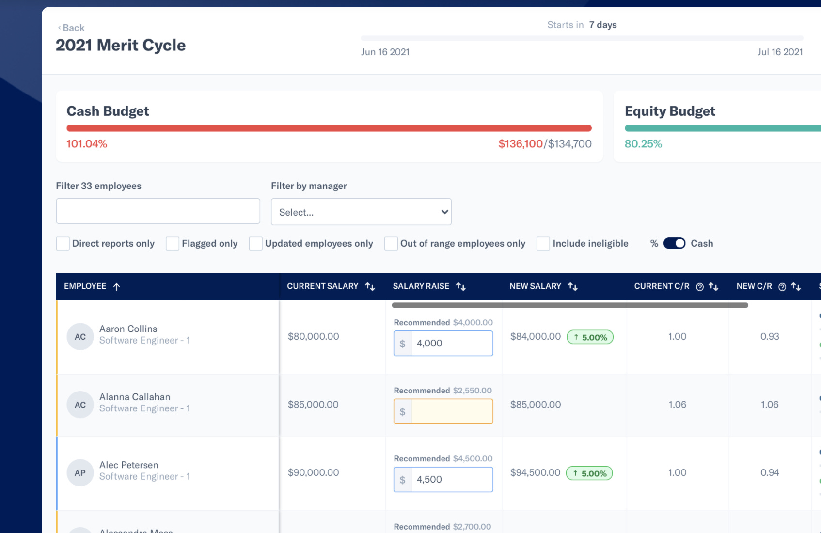How we built a Compensation Planning product in 6 months