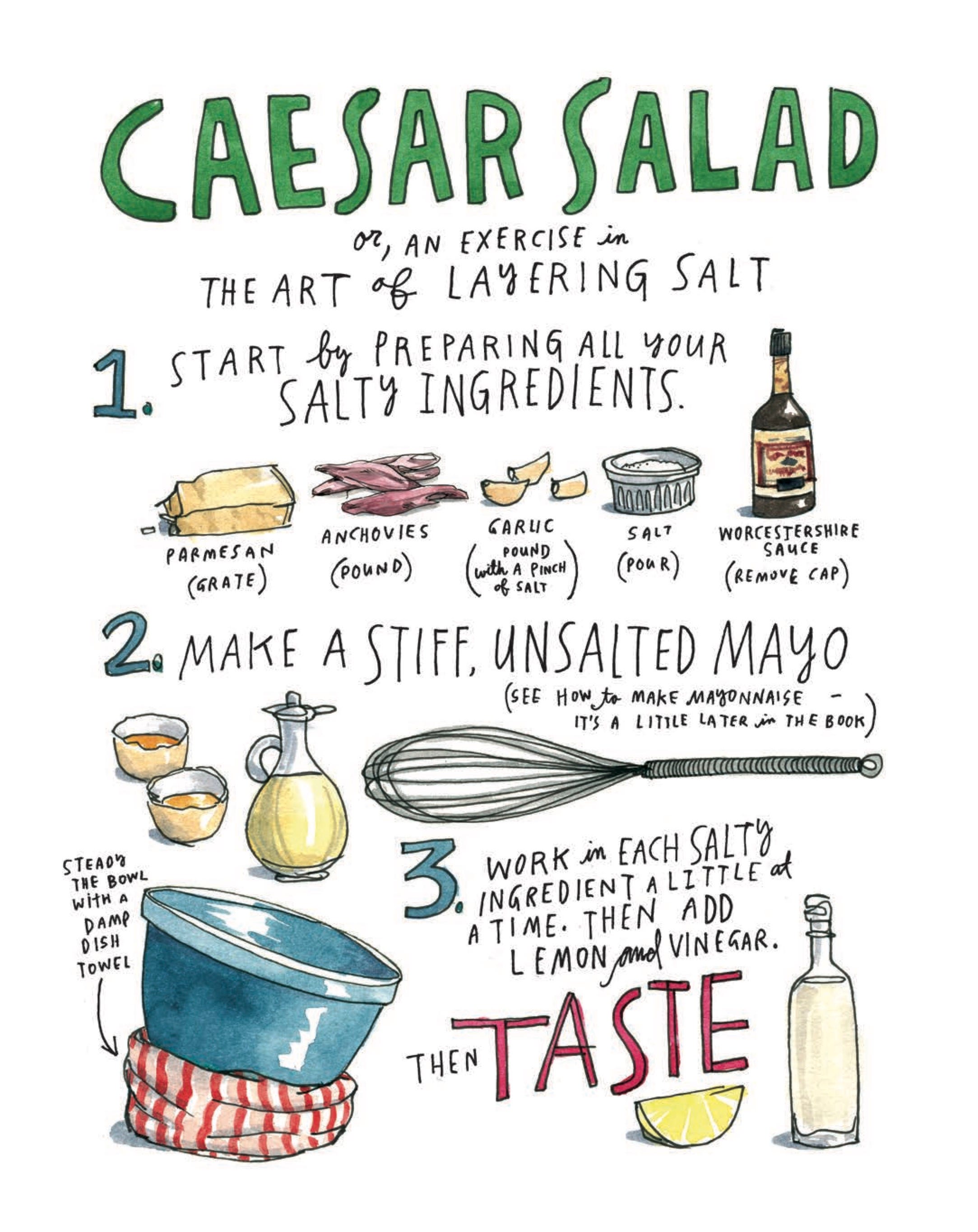 Caesar Salad by Samin Nosrat - by Brian Hogan Stewart