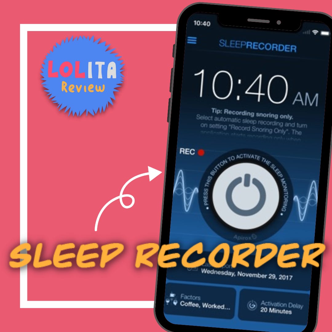 La review de Sleep Recorder de Lolita Review