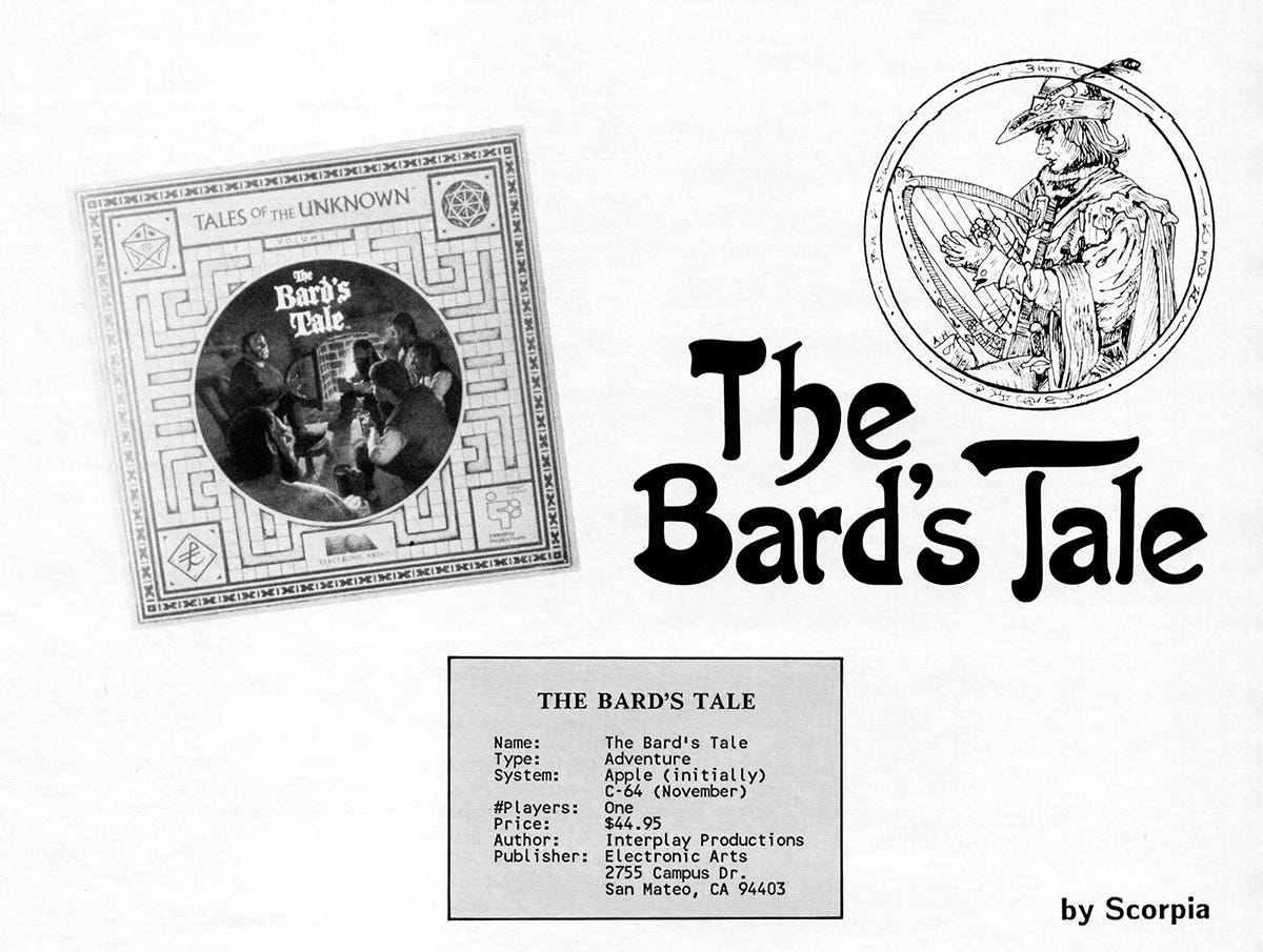 Noviembre 1985: Computer Gaming World #24 - by Fichinescu