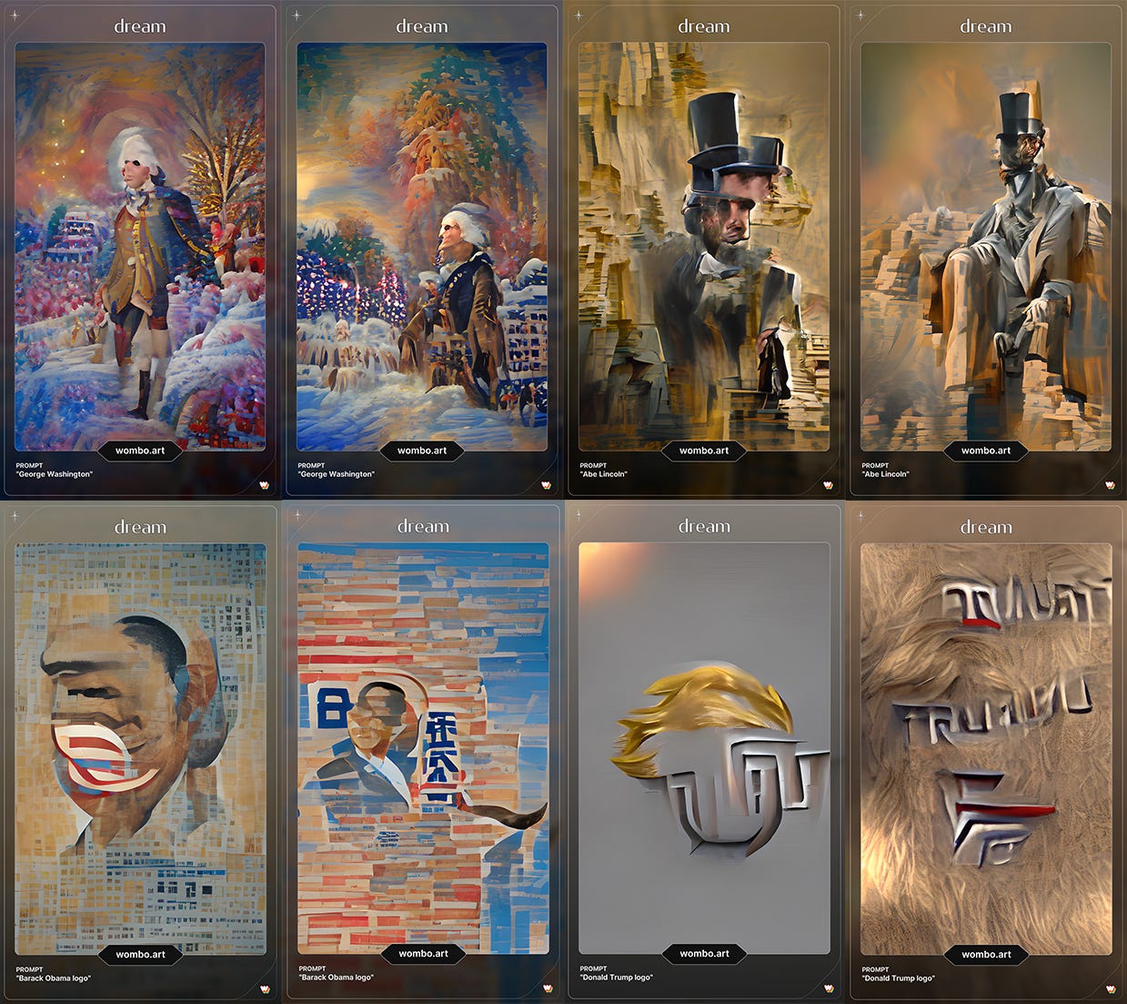 I asked an AI art app to show me America