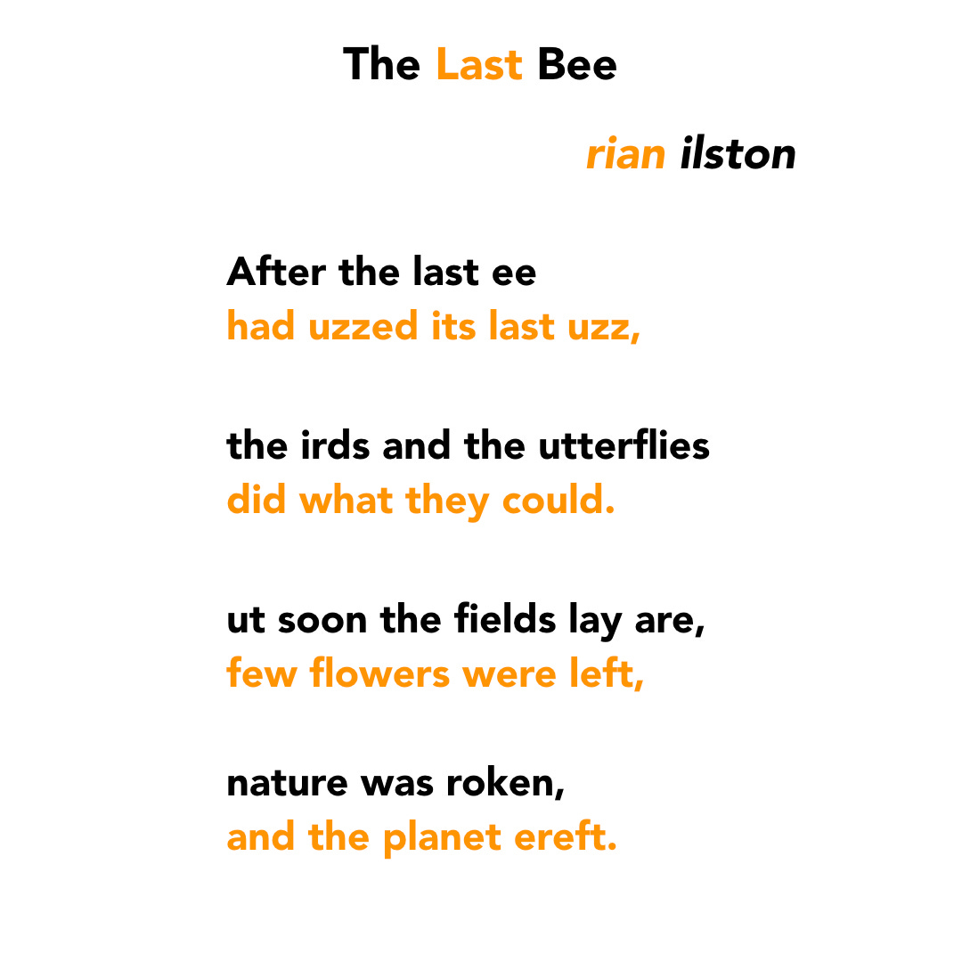 The Last Bee - by aranya - Poetly