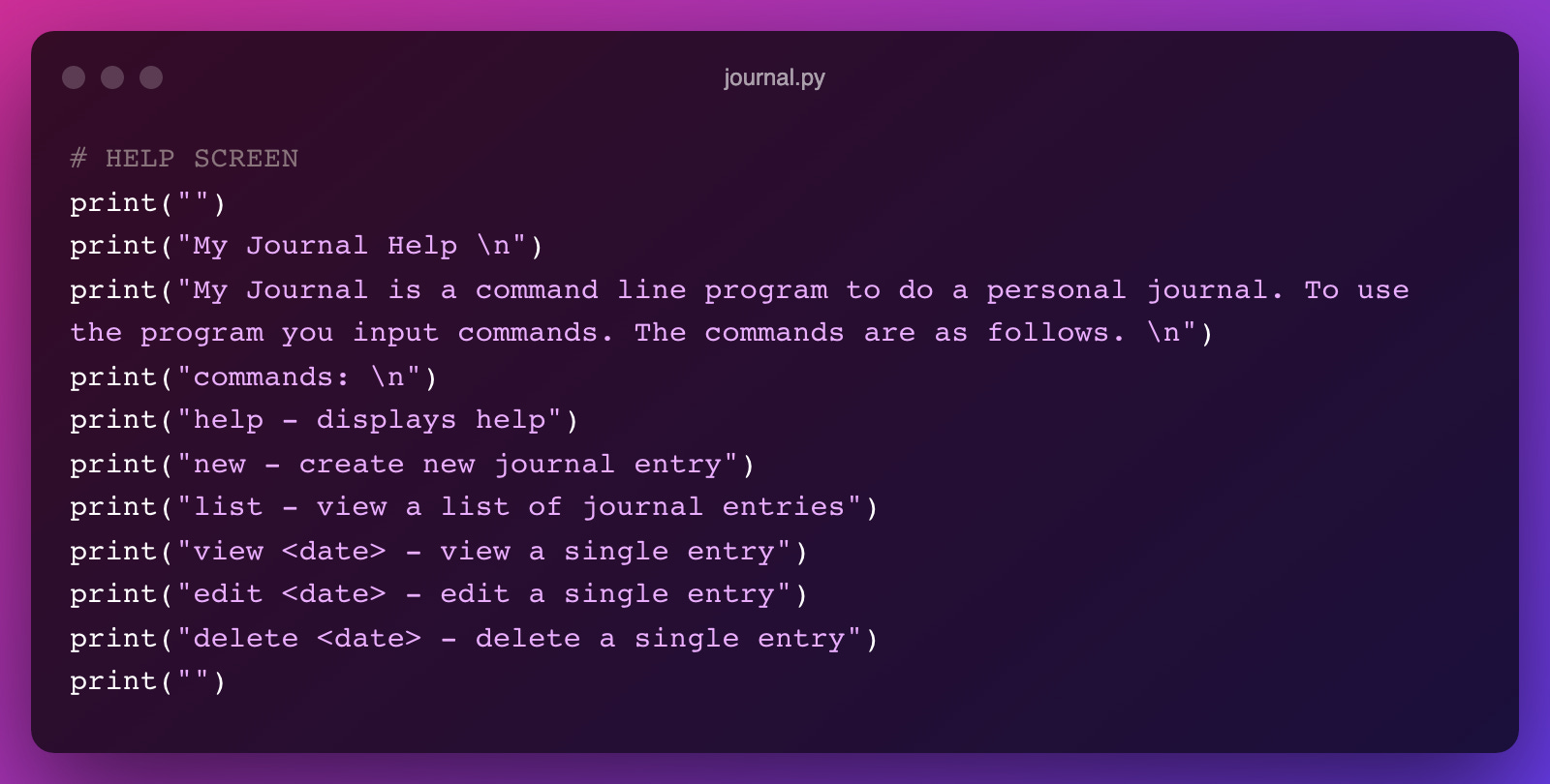 [Zero To Python] Day 4 - Faking The Screens