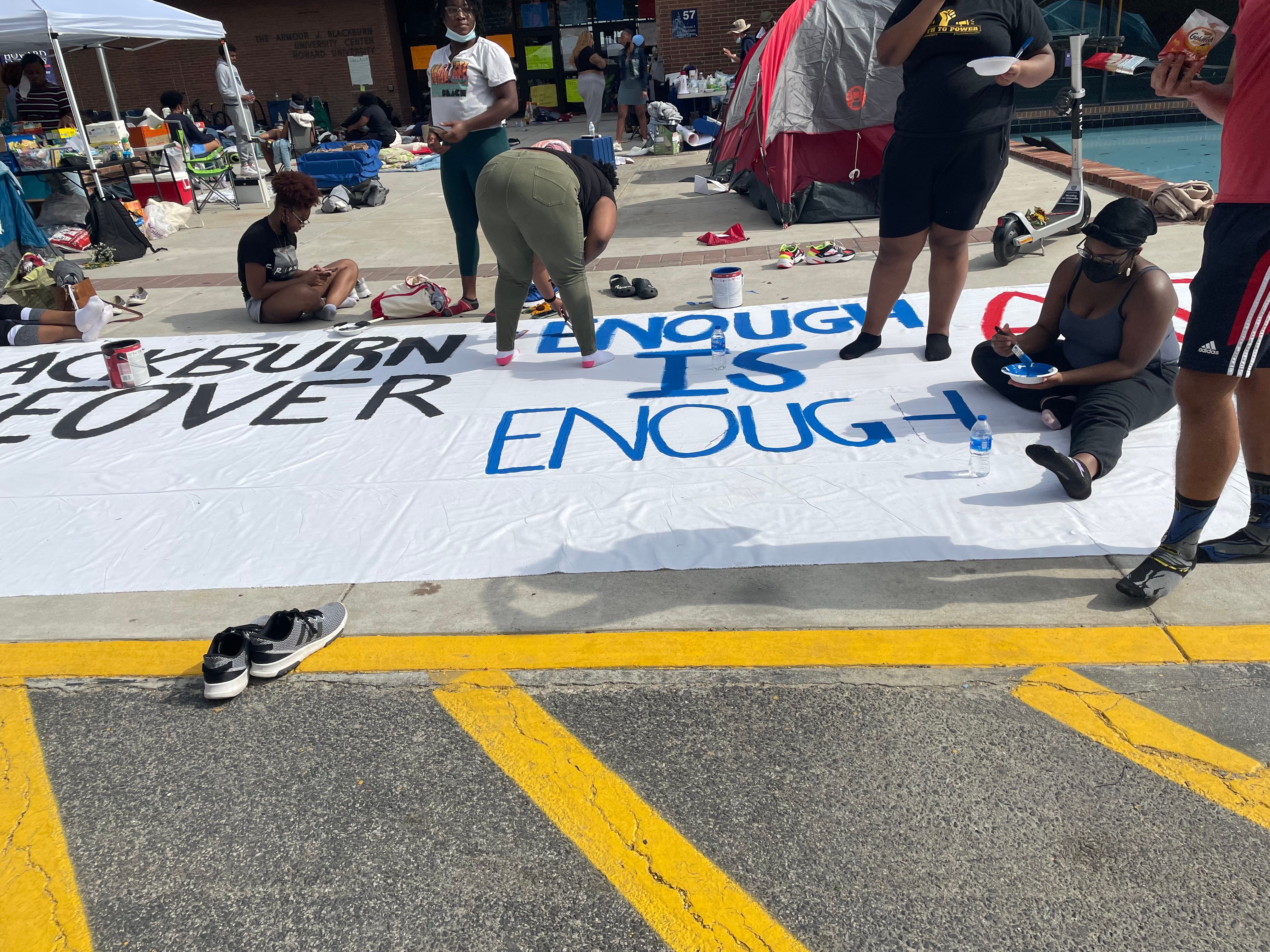 Ahead of Howard University's Homecoming Students Continue Ongoing Protests
