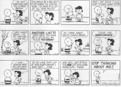 The Theology of Peanuts, Chapter 1. Self: "My soul is full of weeds ...