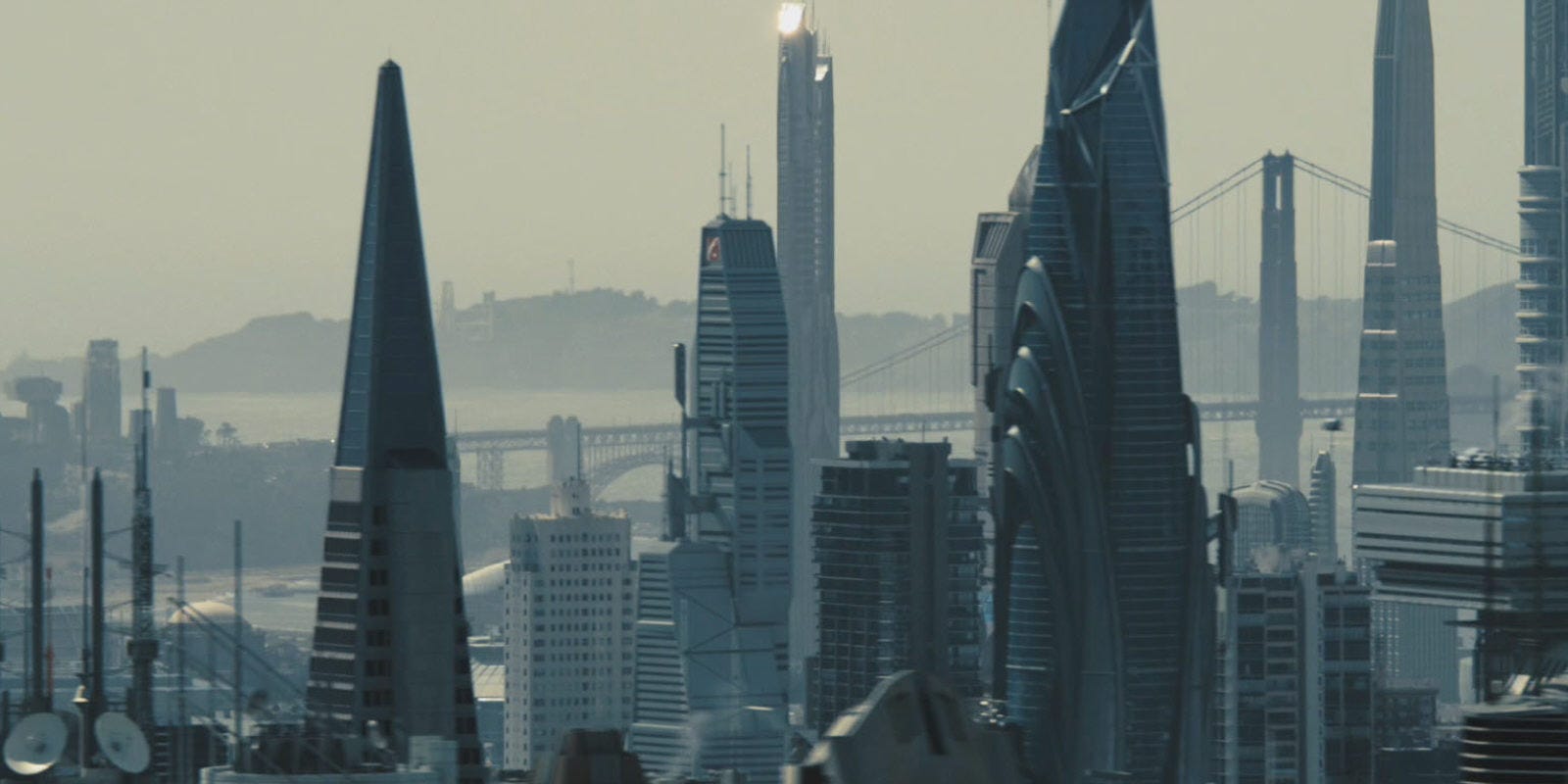 What makes an "optimistic" vision of the future?