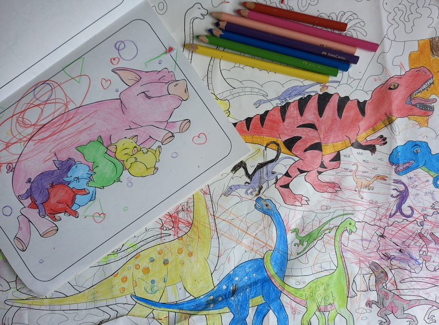 Prompt #12 - Kids Colouring & Memories - by Lorena Sassman