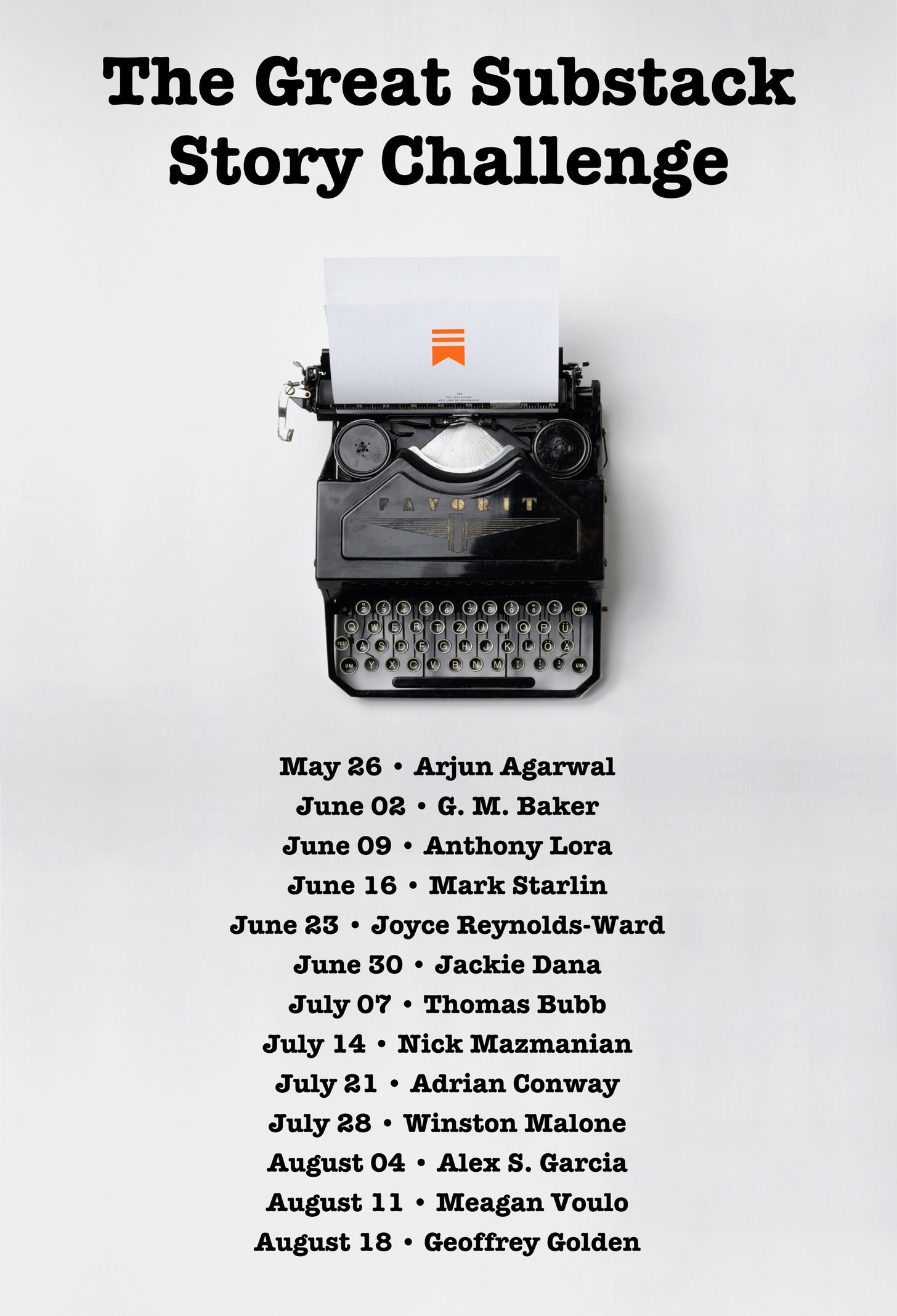 The Great Substack Story Challenge! - by Adrian P Conway