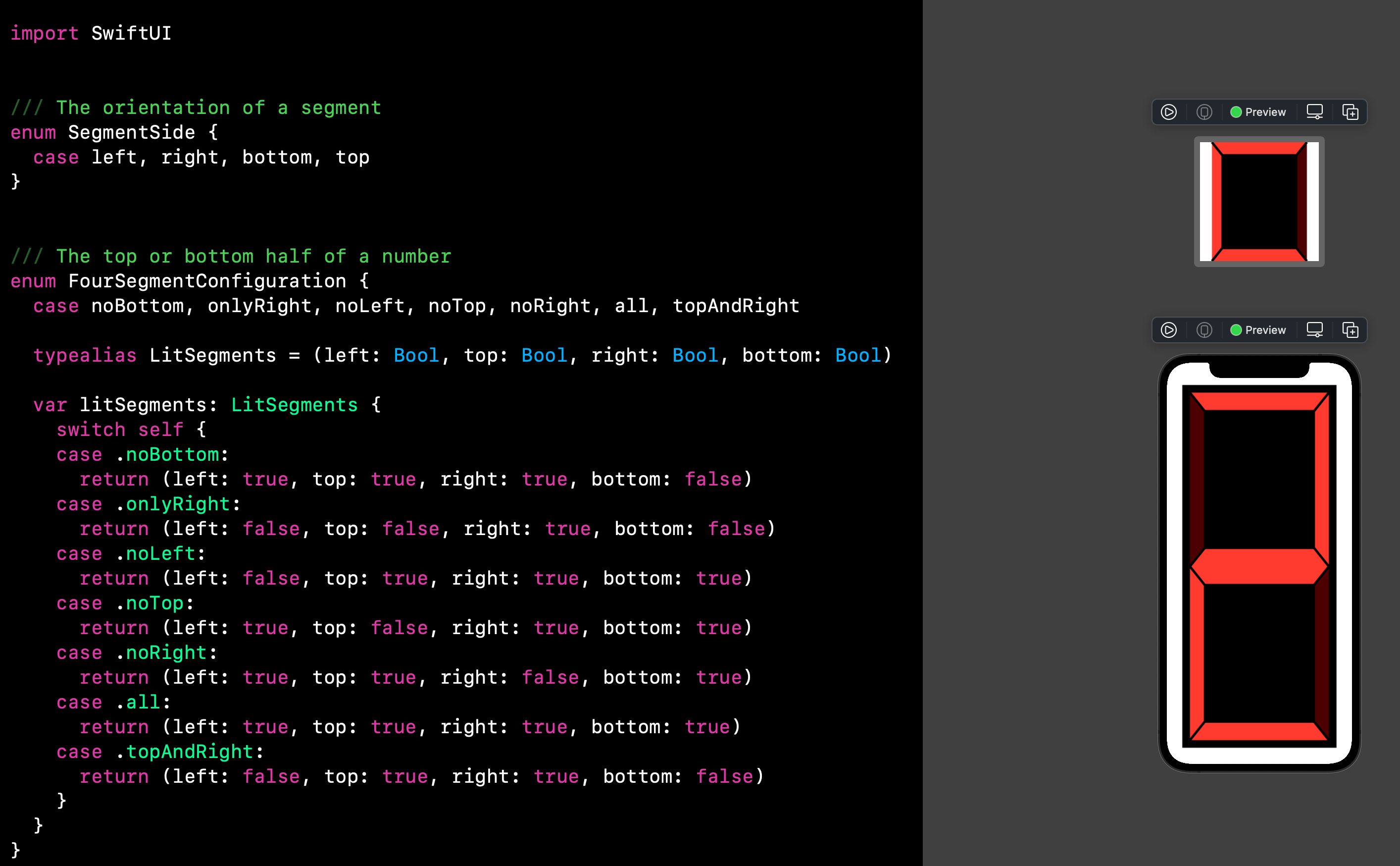 Make a Retro LCD Number Display With SwiftUI