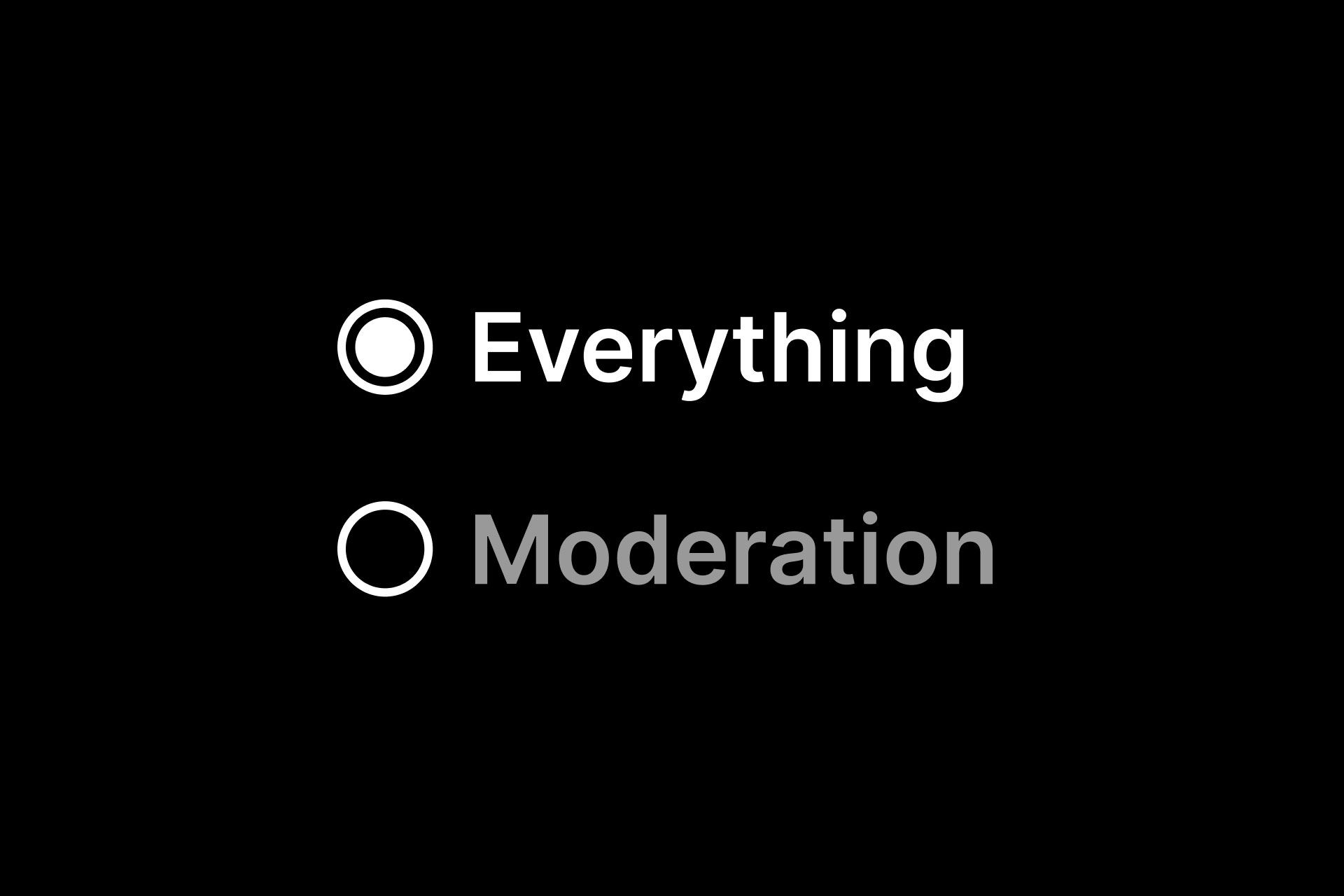 Everything in moderation - by Felice Della Gatta