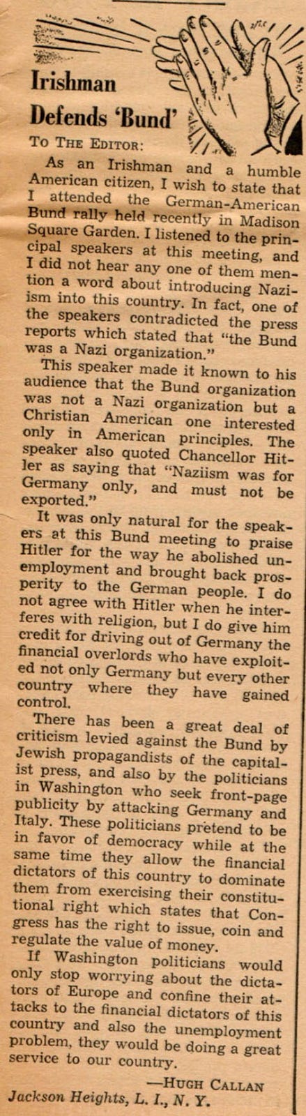 German Nazism In The United States - The Fascio Newsletter