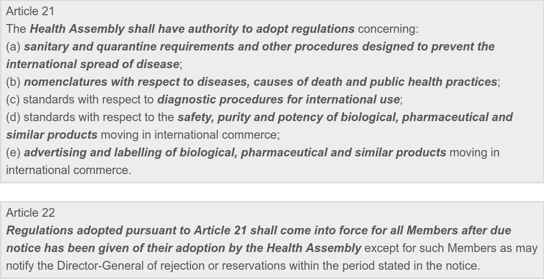 World Health Organization Constitution: Have You Actually Read It?