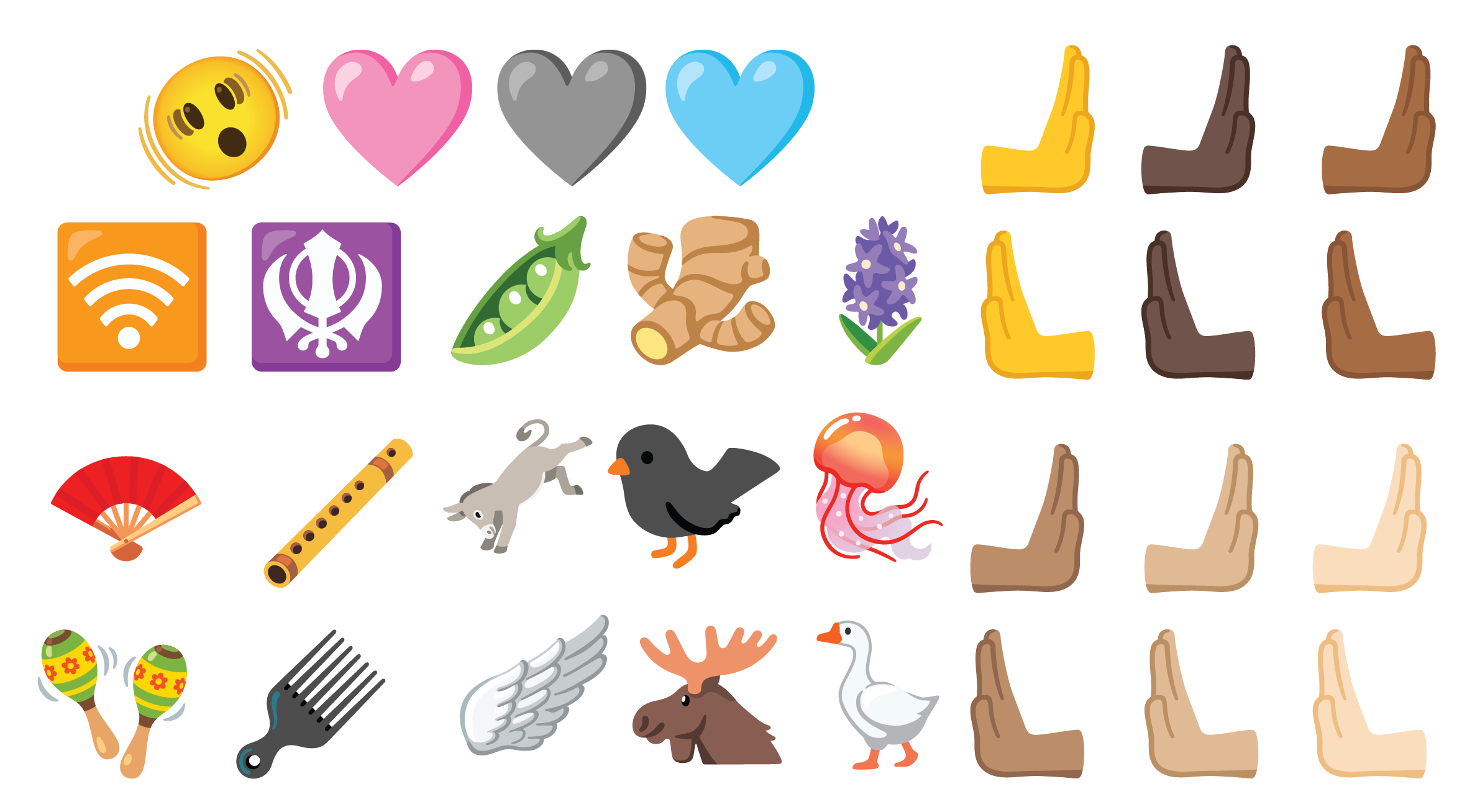 A moose 🫎, a goose 🪿, a donkey 🫏, and a jelly fish 🪼 walk into a keyboard