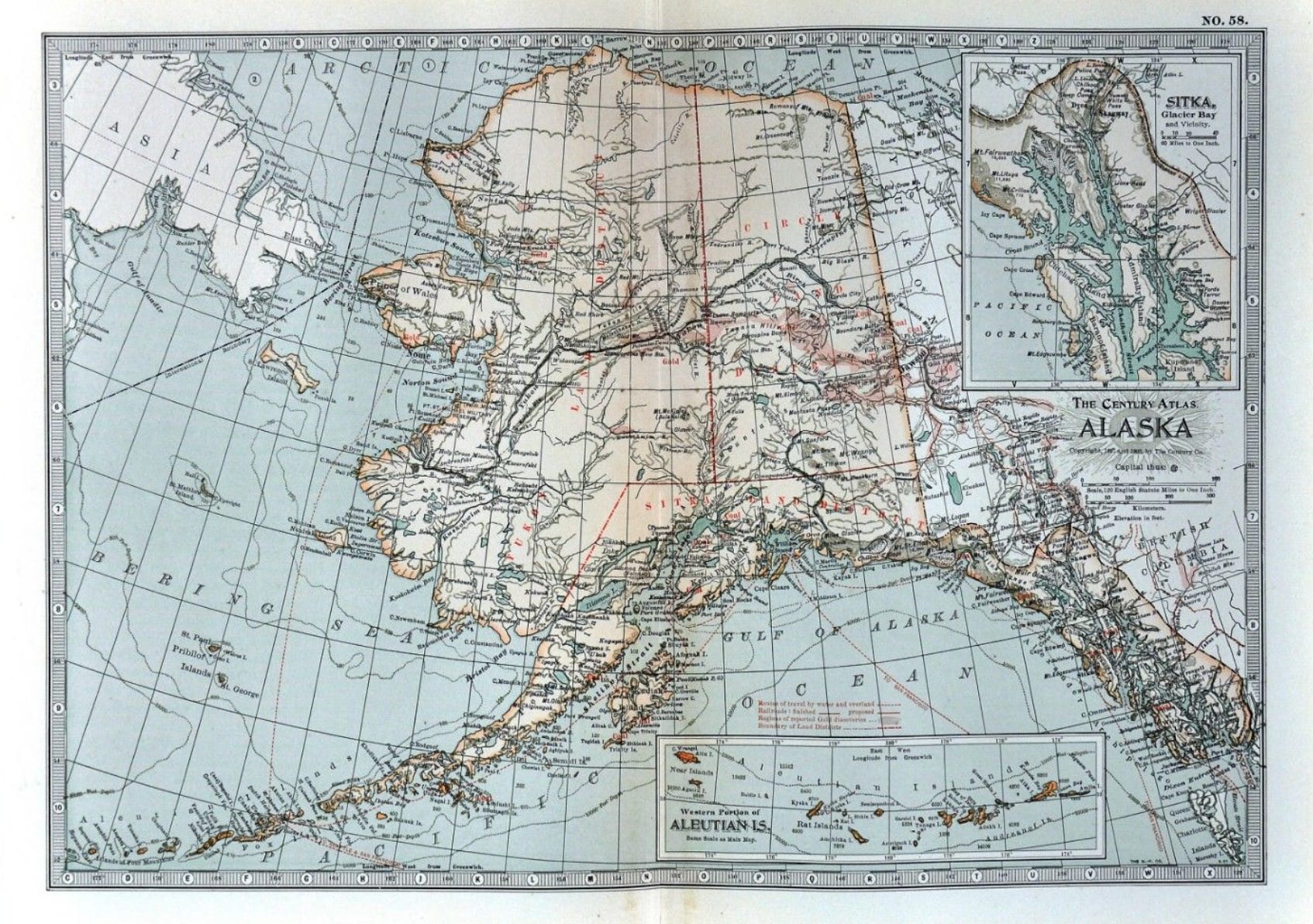 Antique Maps of Alaska - by Helen Hegener