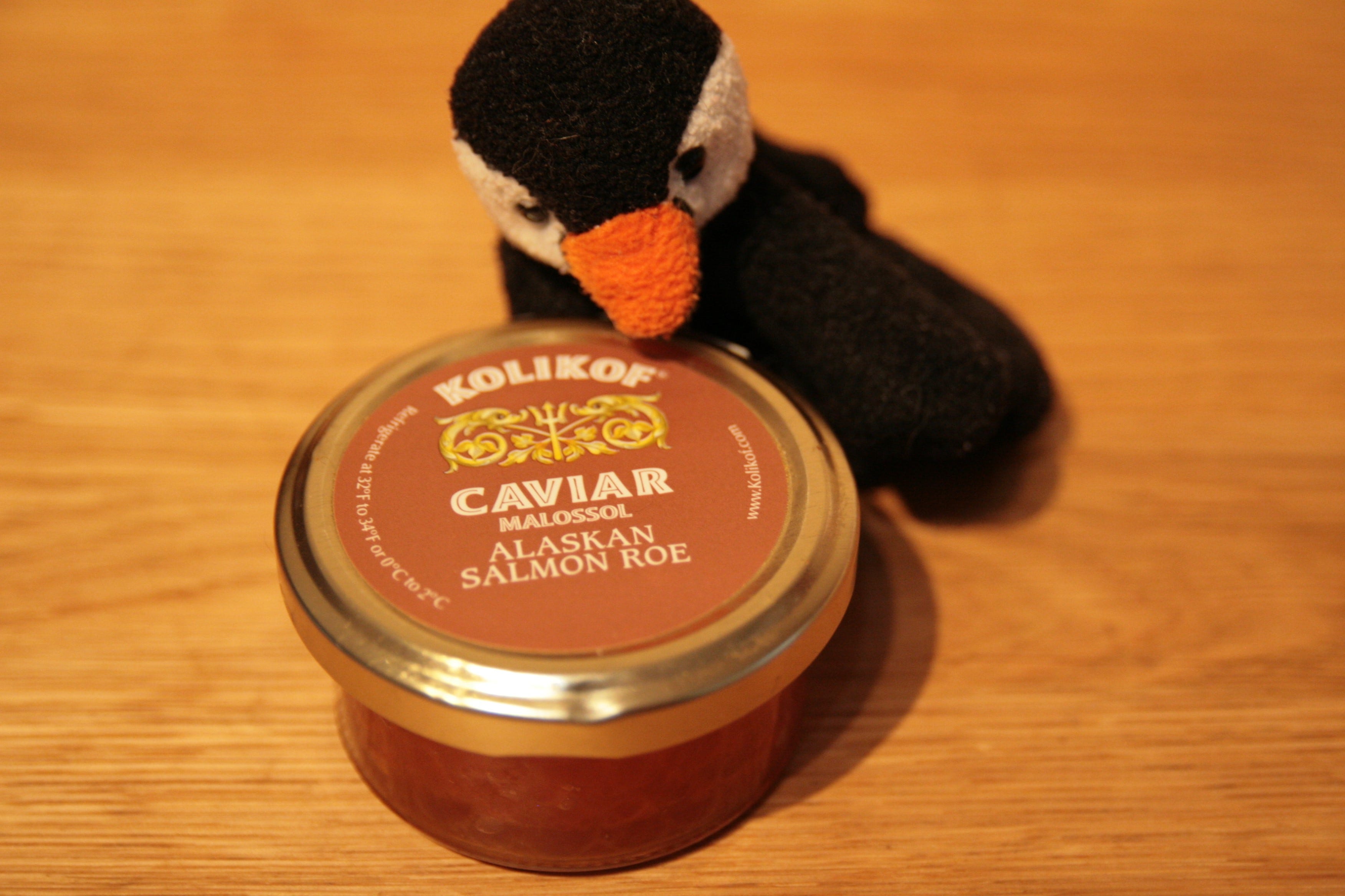 Salmon roe boba tea - by Dennis Lee - Food is Stupid