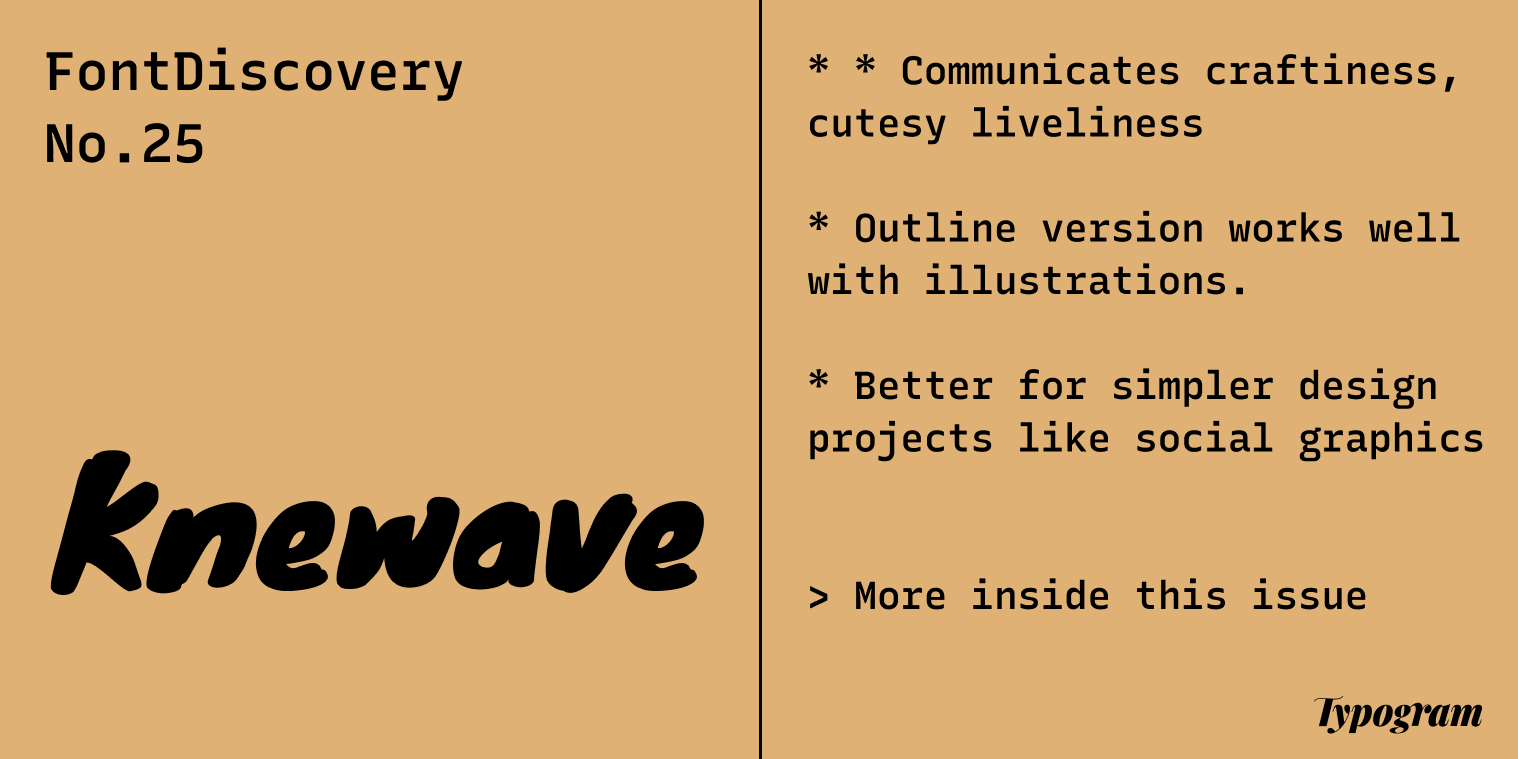 Reviewing Knewave: A Brushy, Carefree Script Font to Show ...