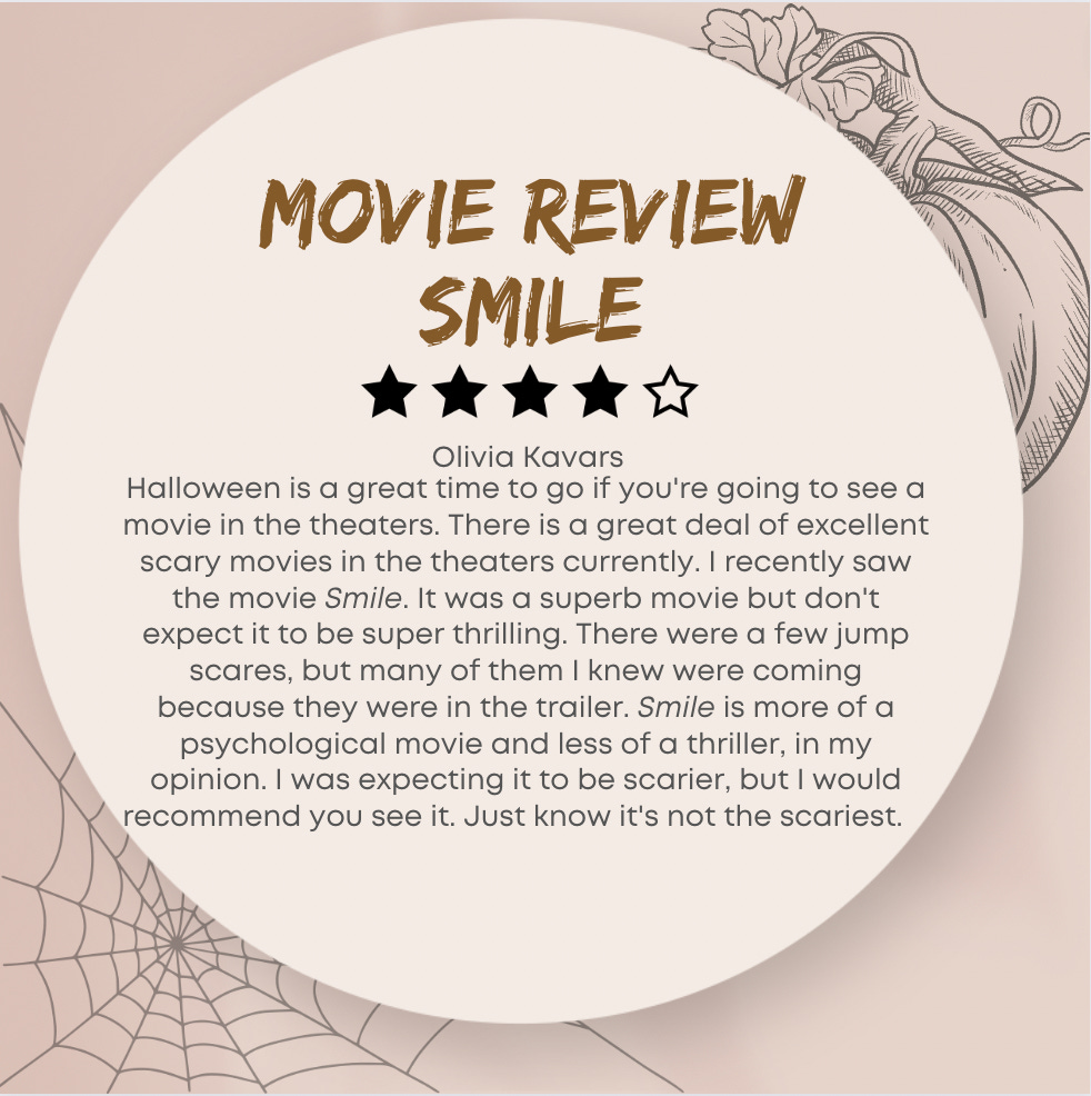 Read a Review about the new movie, Smile