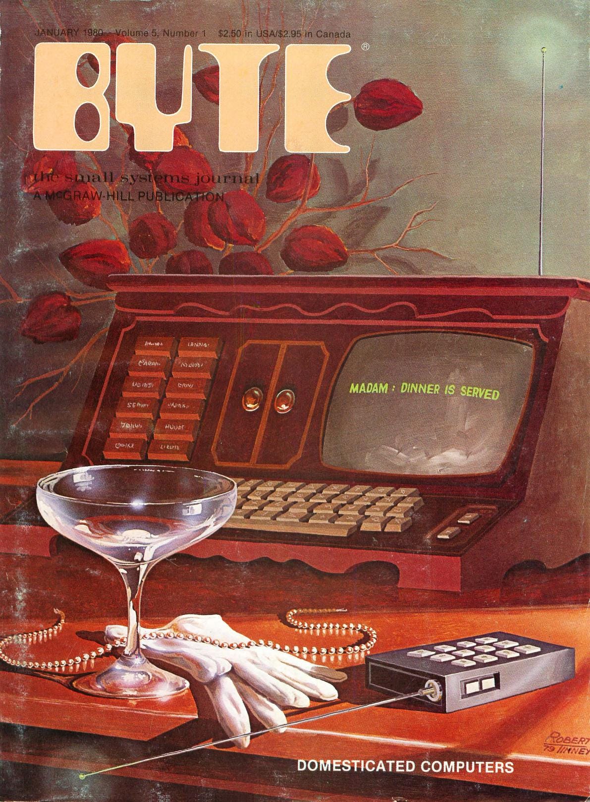 MORE truly epic BYTE magazine covers by Robert Tinney