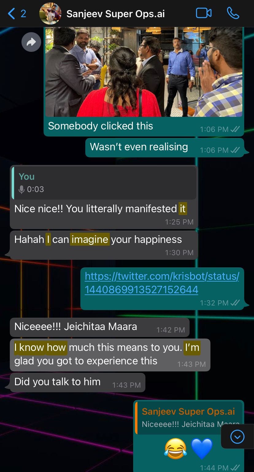 Dreams do come true - full circle - Krisbot’s Substack