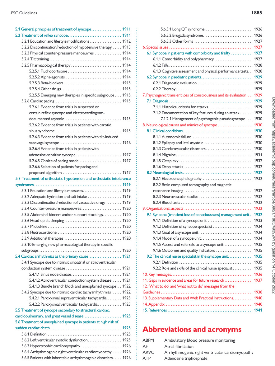 The Diagnosis of Postural Orthostatic Tachycardia Syndrome (POTS)