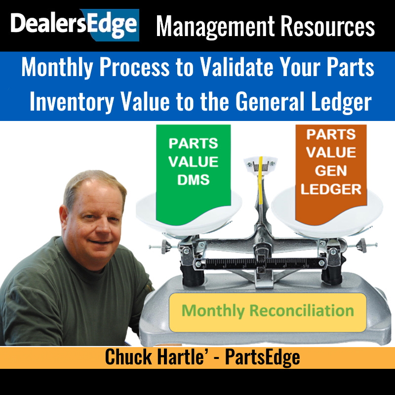 Monthly Process to Validate Your Parts Inventory Value to the General ...