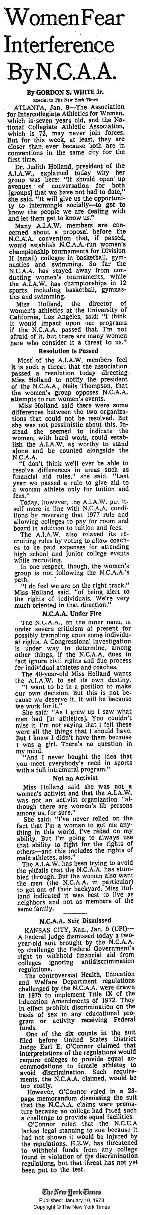 The rise and fall of the AIAW, and what it meant to women's basketball