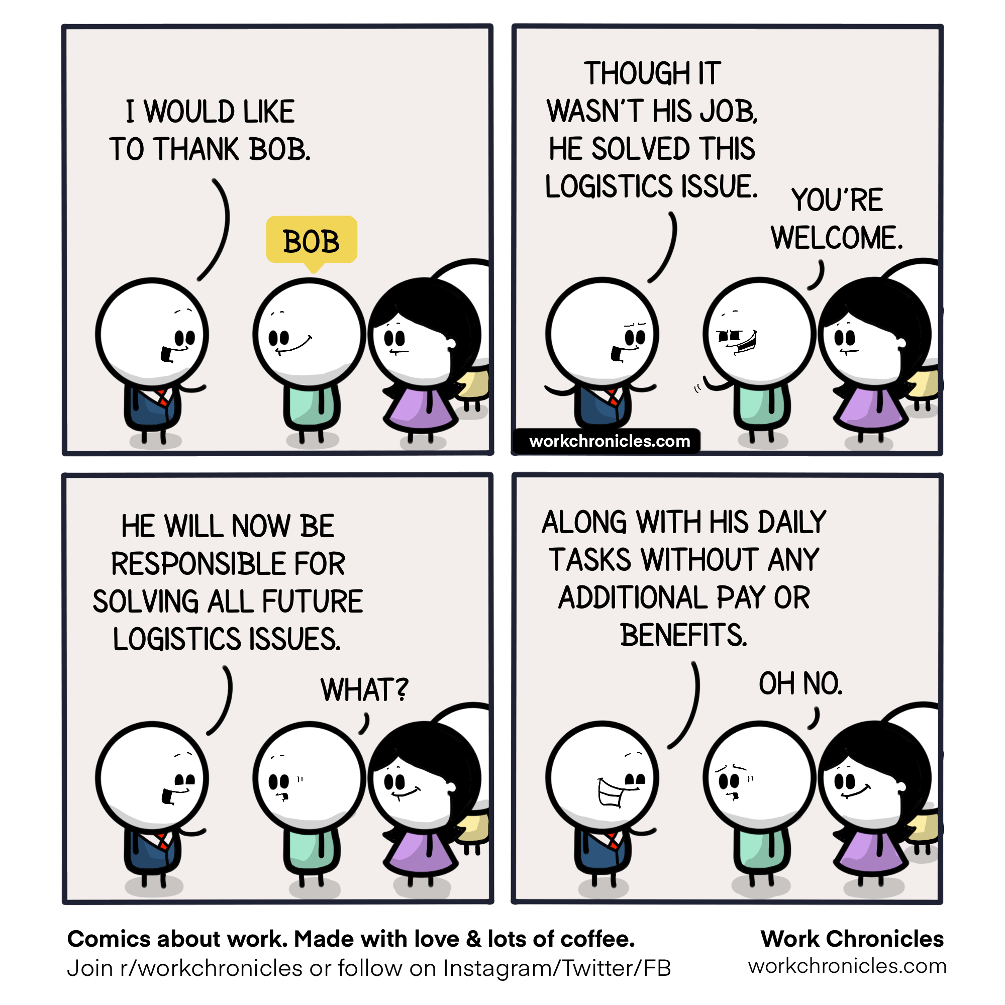 (comic) When you try to help - Work Chronicles