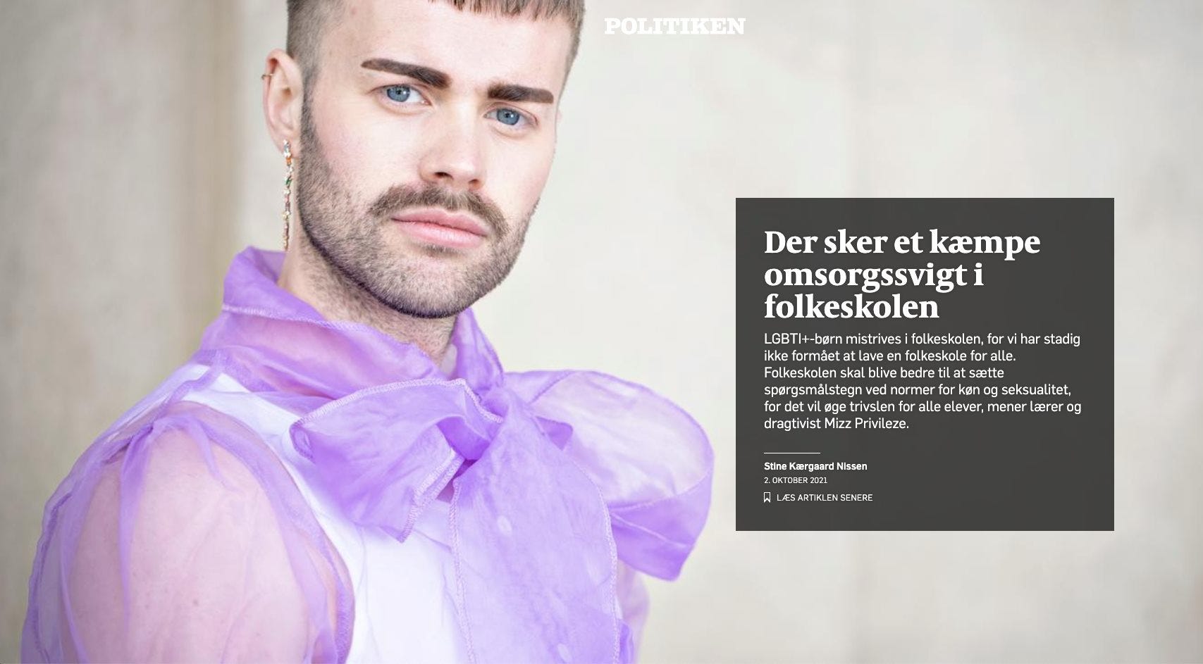 Alle oplever smerte. Alle kæmper med noget. Ikke kun regnbuefolk.