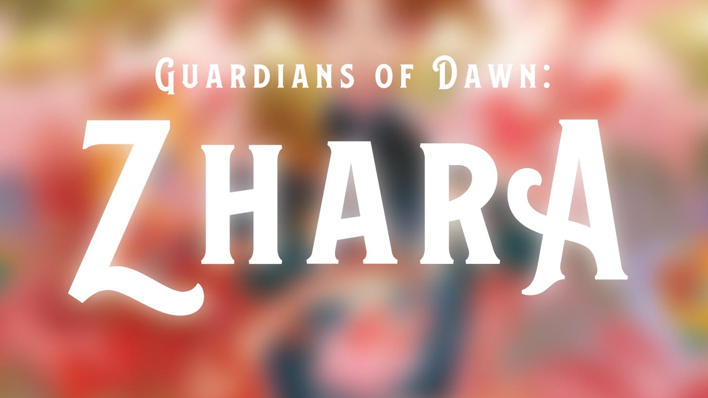 👀 Guardians of Dawn: Zhara cover teaser - by S. Jae-Jones