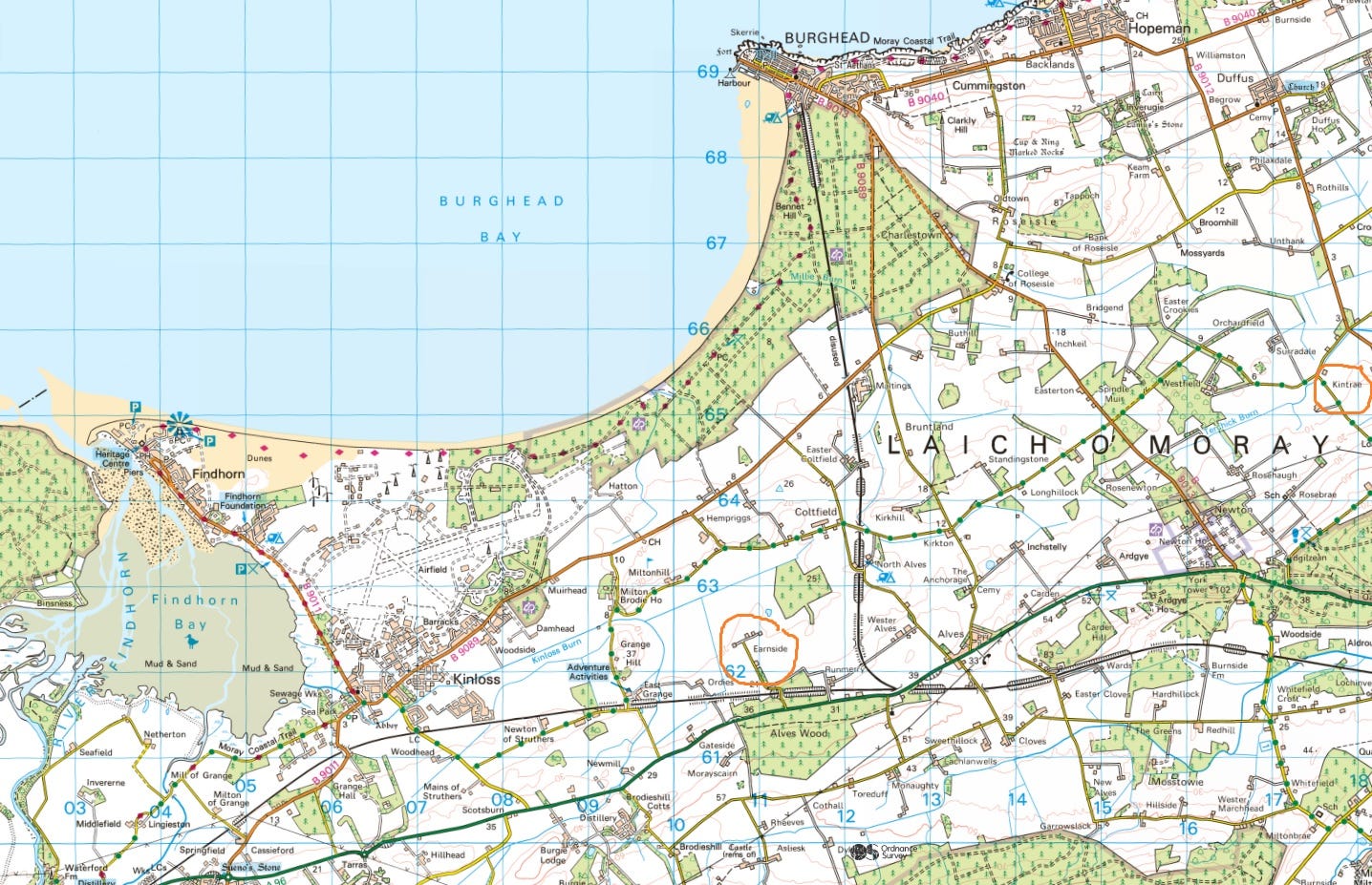 The river that moved and the lost lochs of medieval Moray