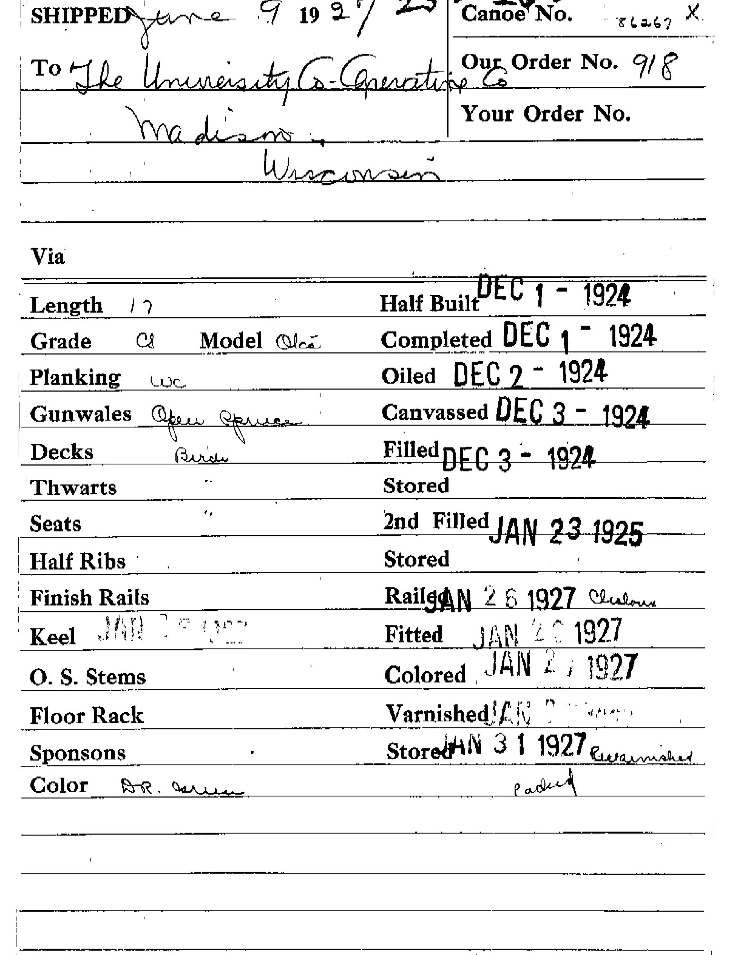 The Story of Monarch Canoe - by Jean-Canot(J-C) Walker