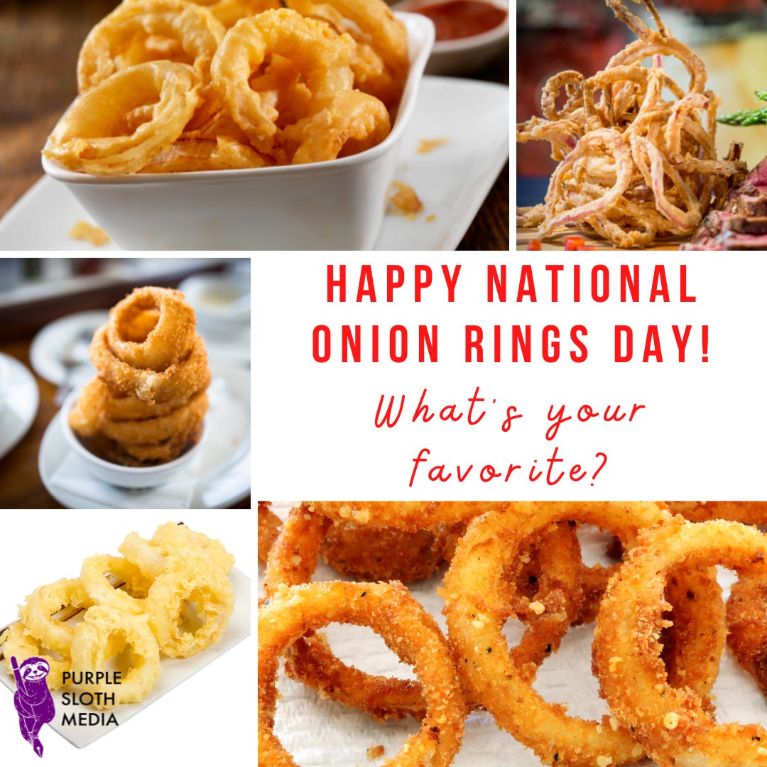 Happy National Onion Rings Day! - by Tamiza Z. Teja