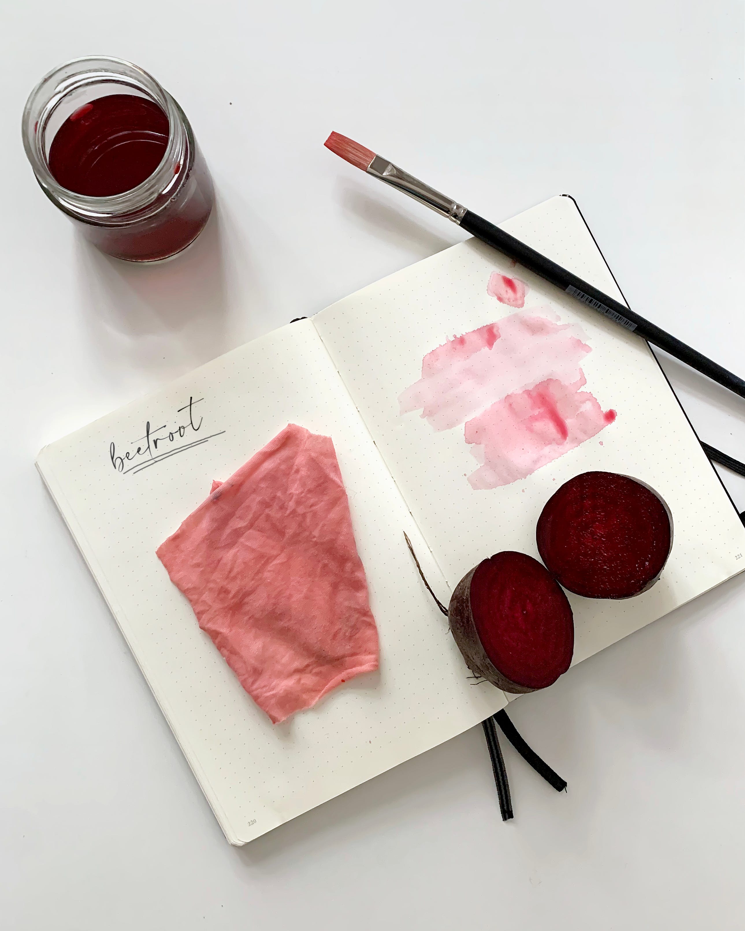 Dyeing with beetroot (and other veggies) - by Ania Grzeszek