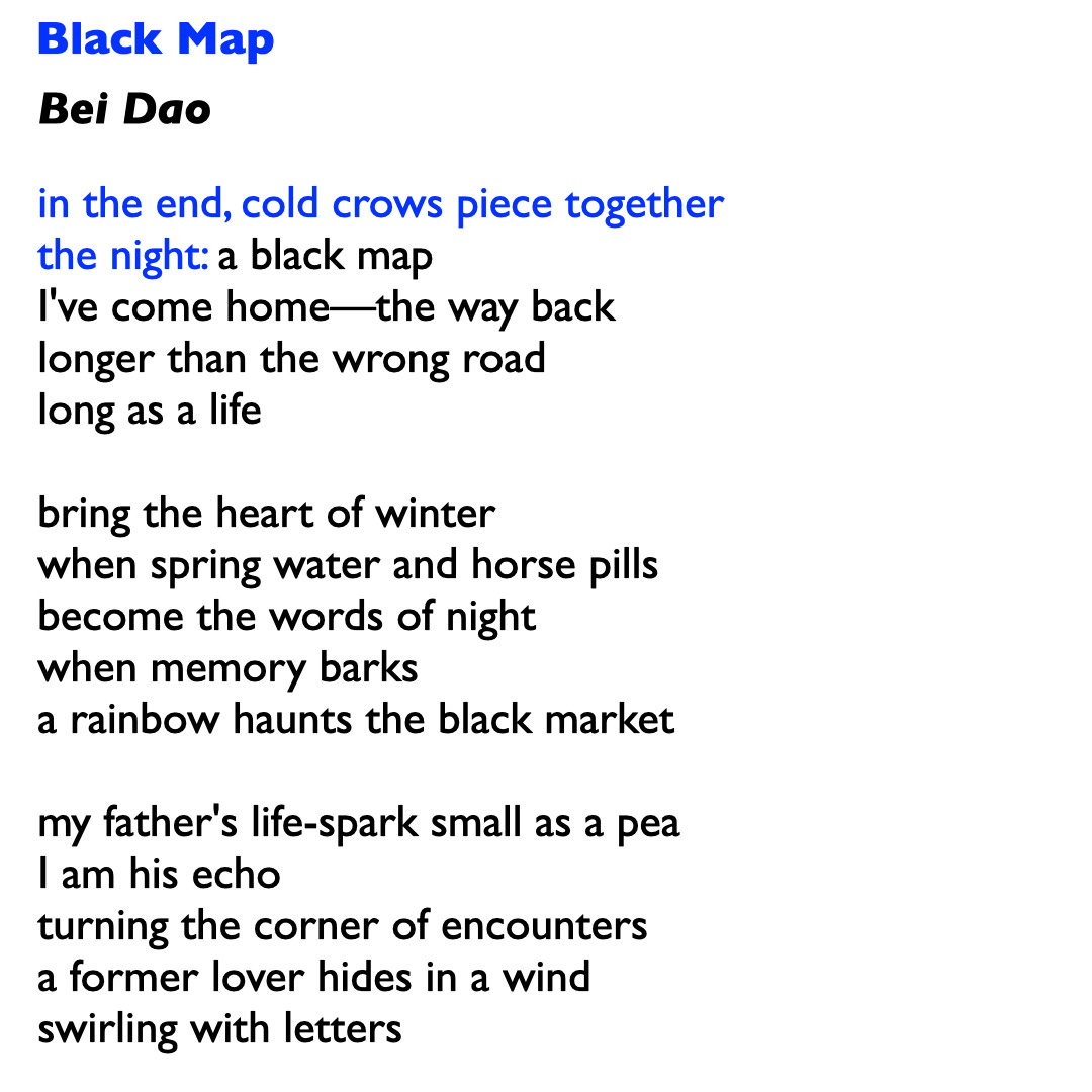 The poetic discontent of Bei Dao - by aranya - Poetly