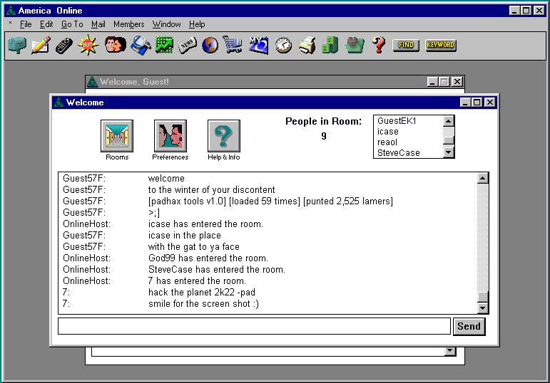 Re Aol A Reverse Engineered Aol 3 0 Server Written In Python