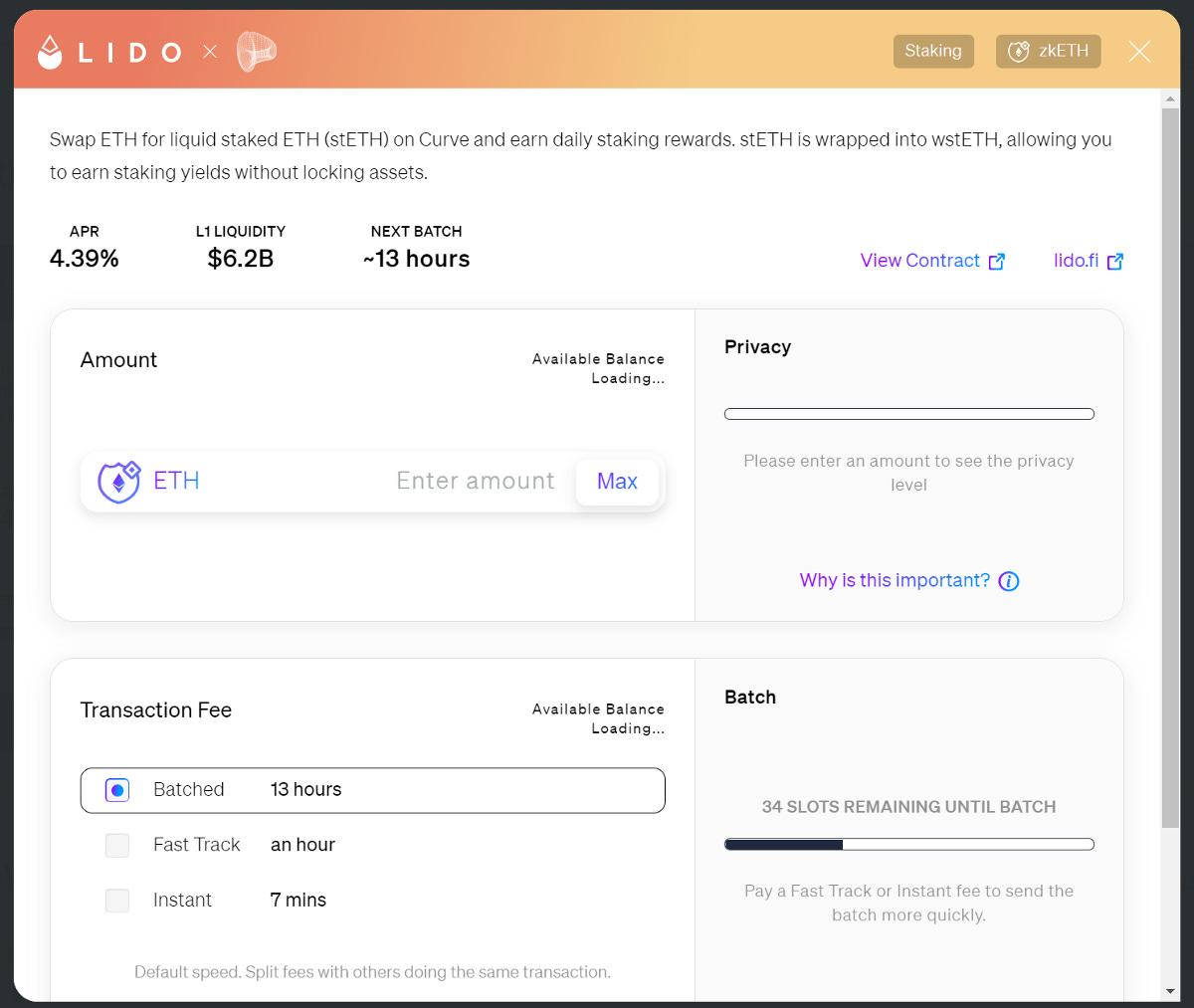 Mainnet Guide - zk.money/Aztec Connect