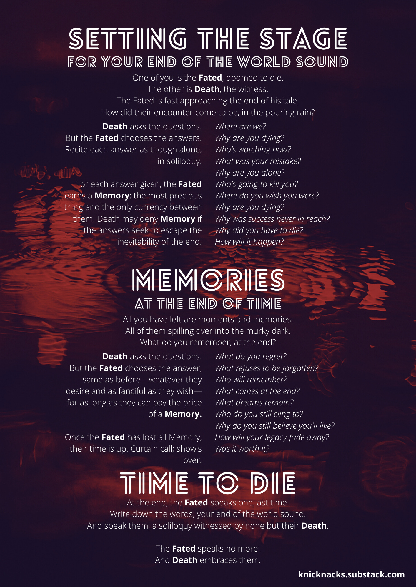 LIKE TEARS... - by Kai Xiang - Knicknacks