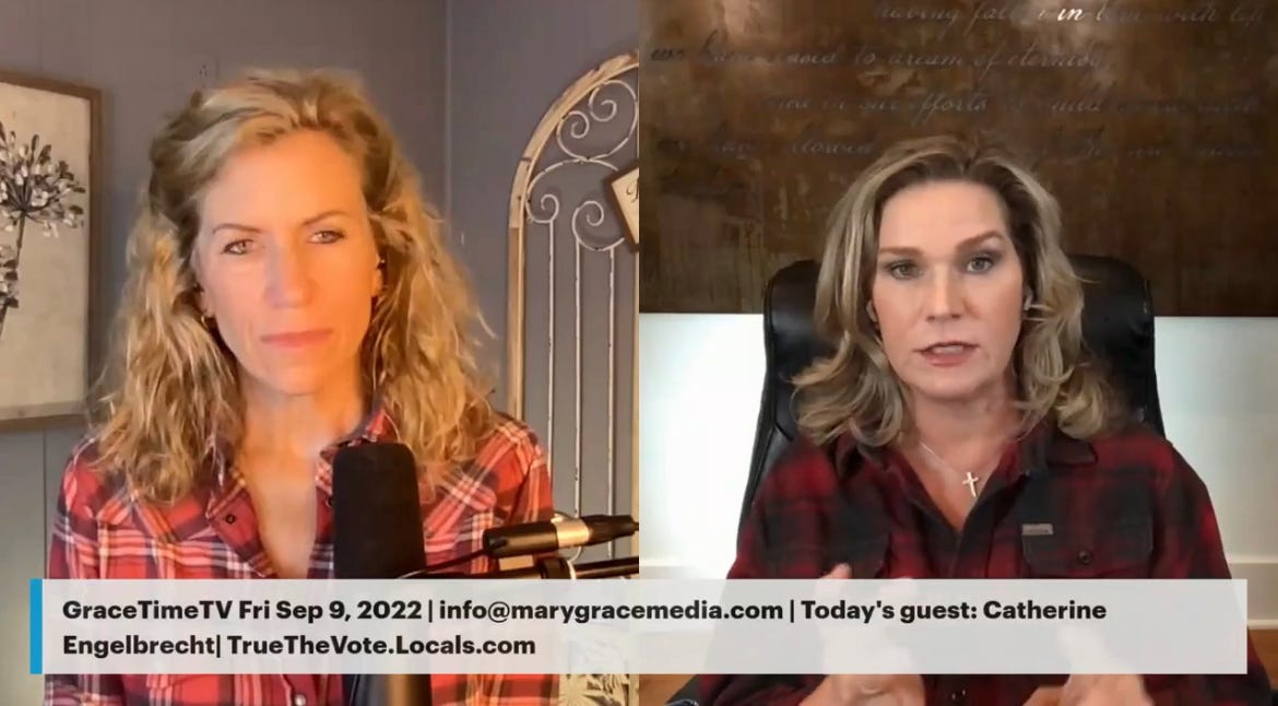 GRACETIMETV Live w/ True the Vote Founder Catherine Engelbrecht- CHYNA ...