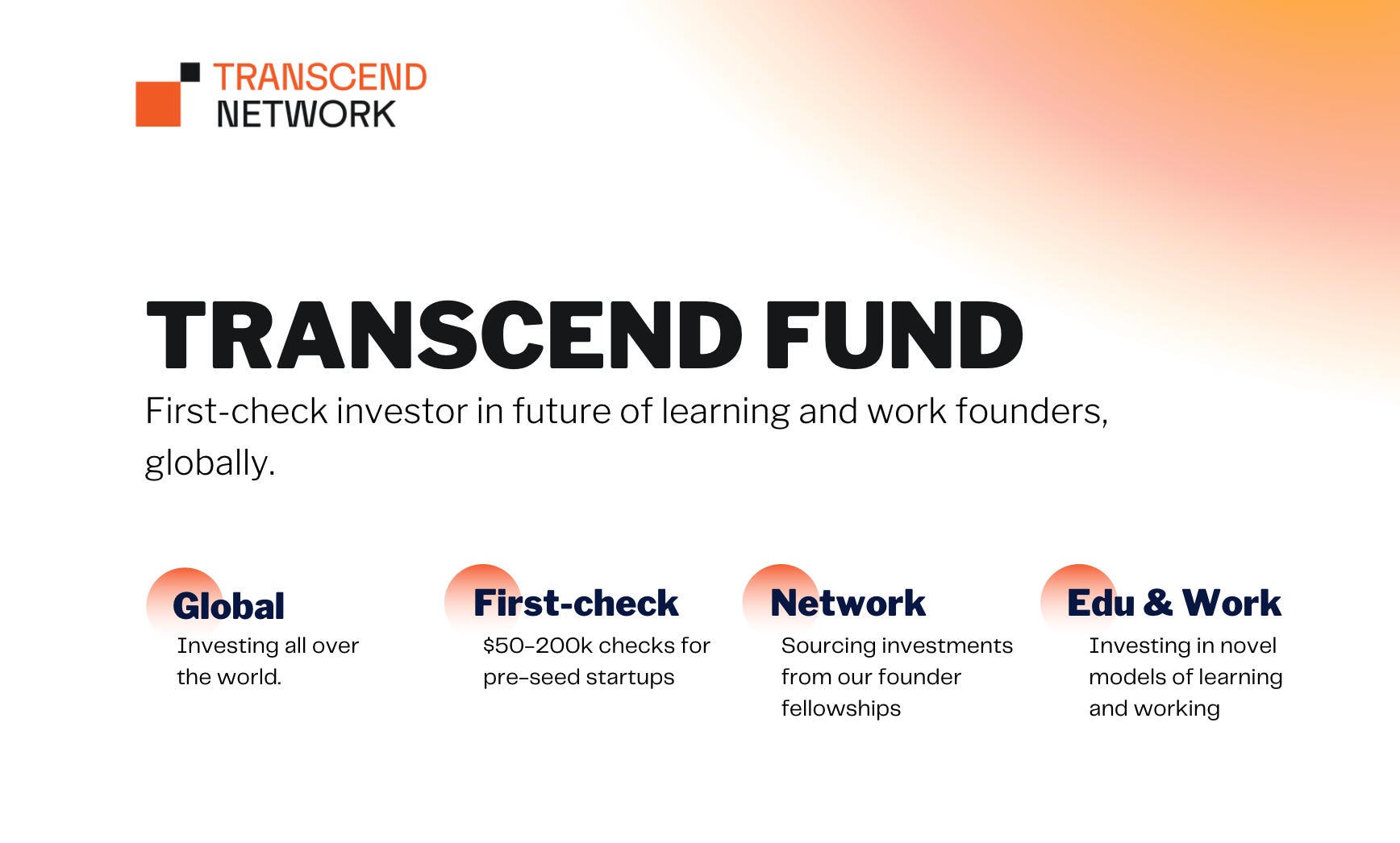 Announcing Transcend Fund I 🔮 Transcend Newsletter #50