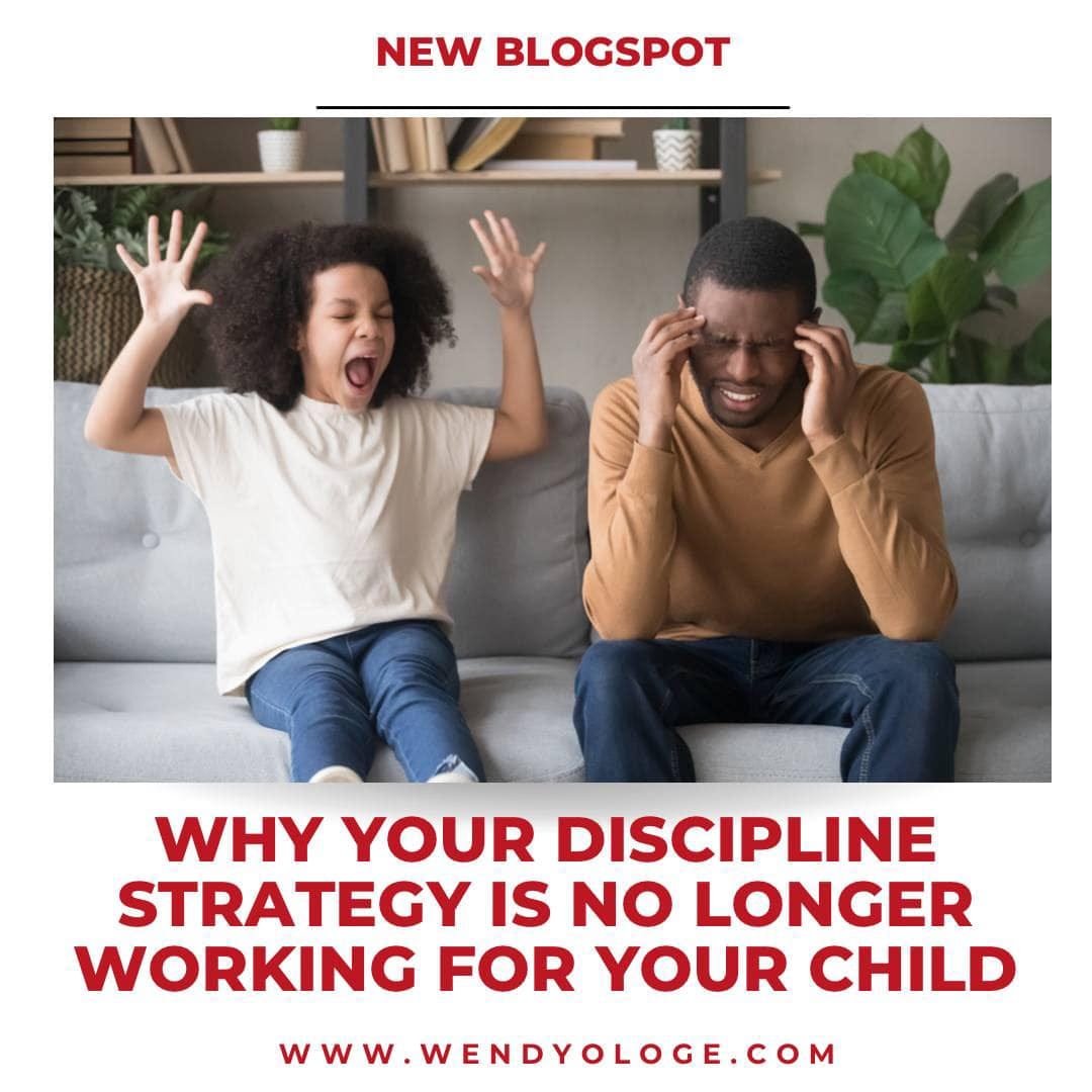 New blog post: Why your discipline strategy no longer work for your child