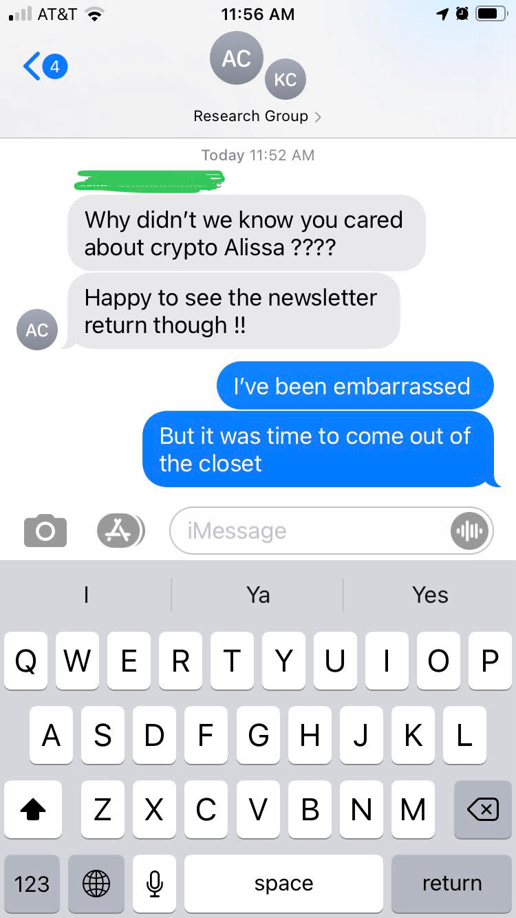 The Crypto Origin Story - by Alissa Hirsh