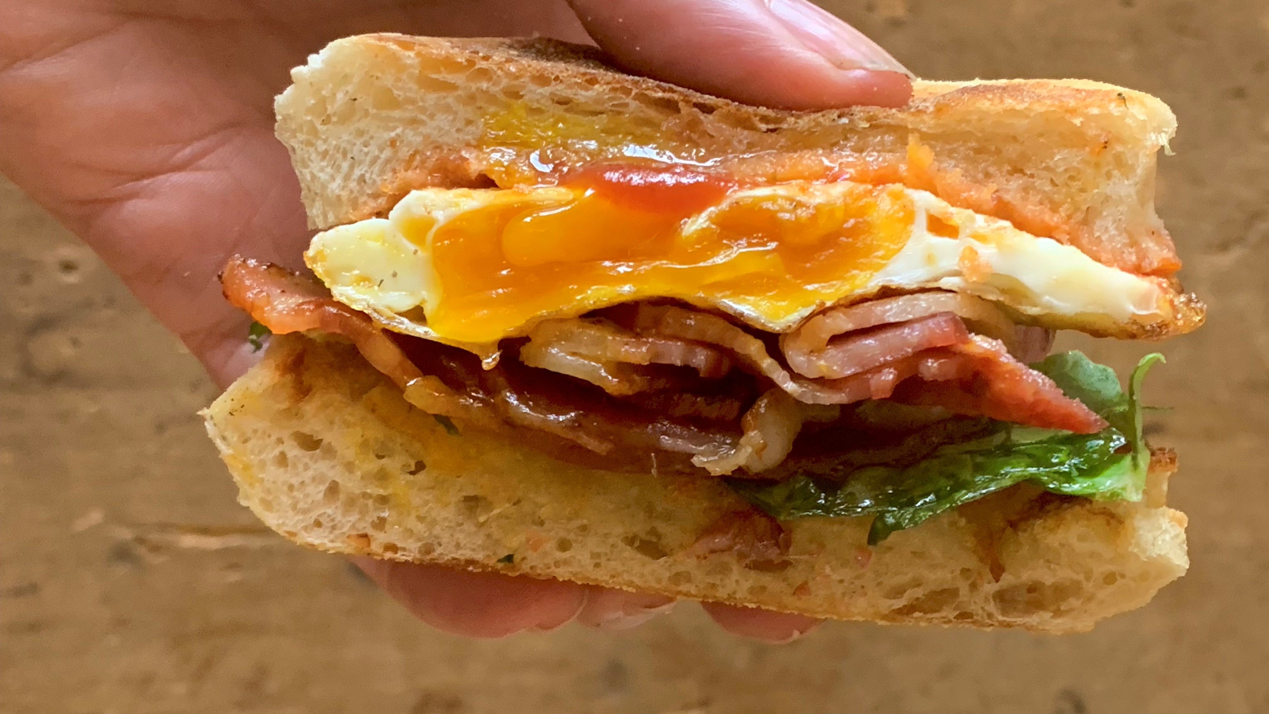 THE PERFECT EGG AND BACON ROLL. - Jill Dupleix Eats