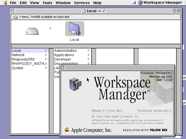 Hands on with 1998's Rhapsody DR2 (the precursor to MacOS X)