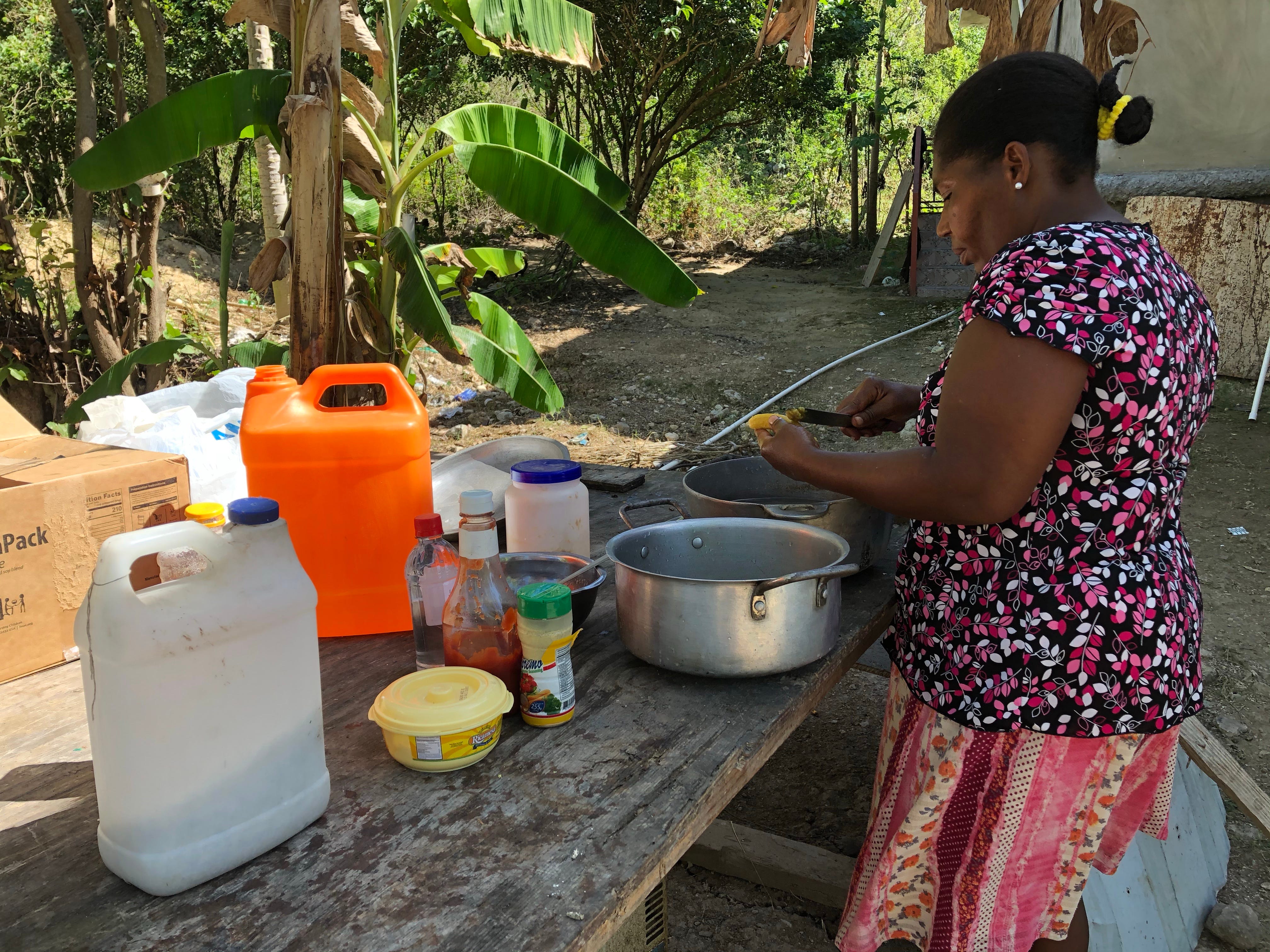 Cooking in Haiti - by R.H. - Missionary Family in Haiti