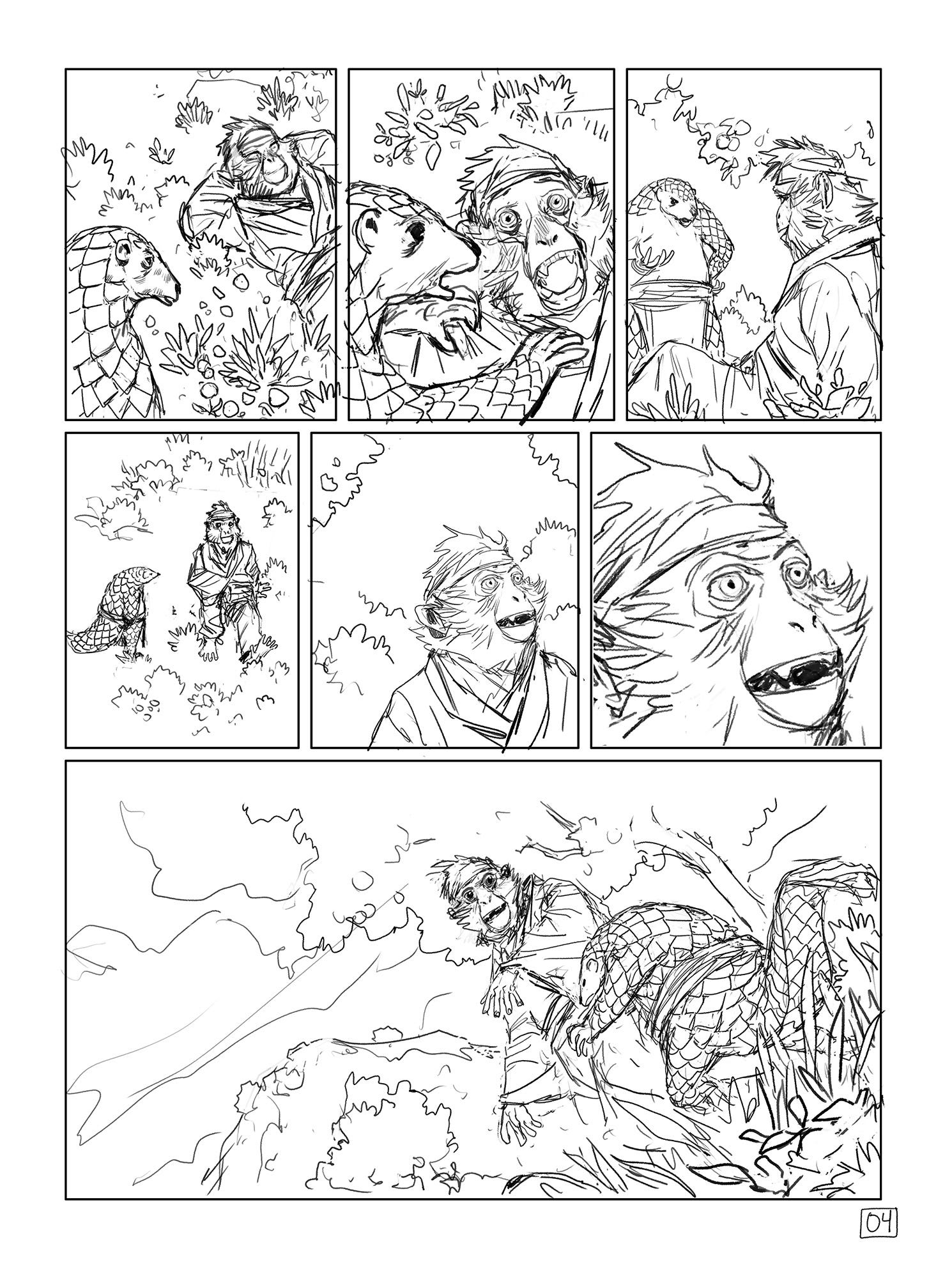 Comics Artopsy #8 - by Niko Henrichon - Exploding Giraffe