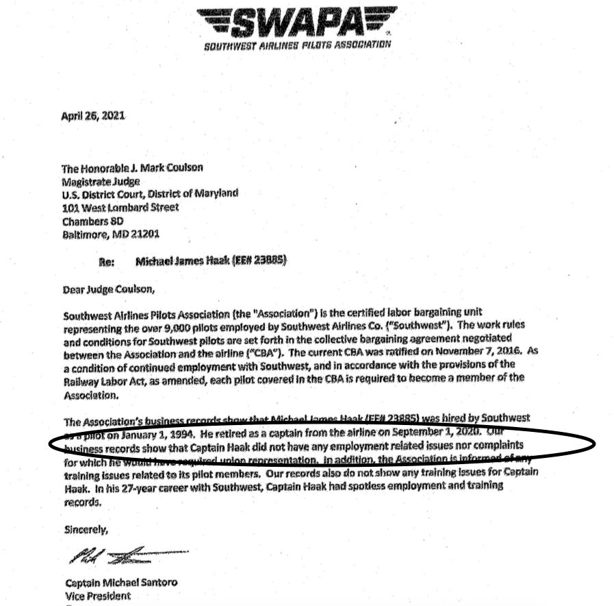 Co-Pilot Says Southwest Captain Michael Haak Sexually Assaulted Her Mid ...