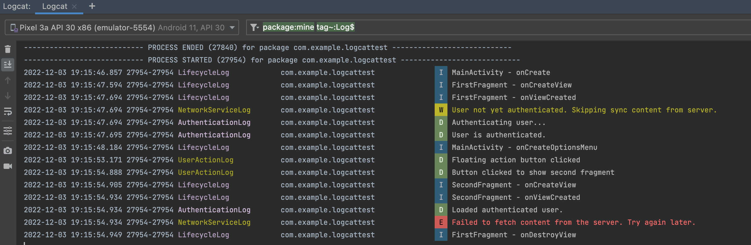 2. Captain's Log: A look into the New Logcat