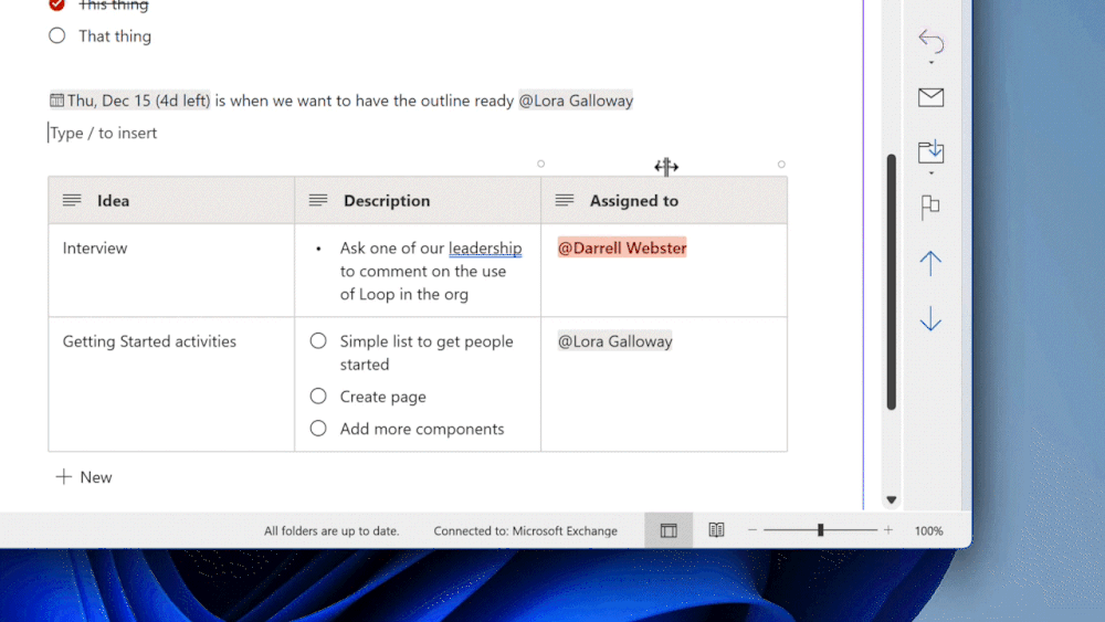 Microsoft Loop components and atomic collaboration Microsoft Loop components and atomic collaboration