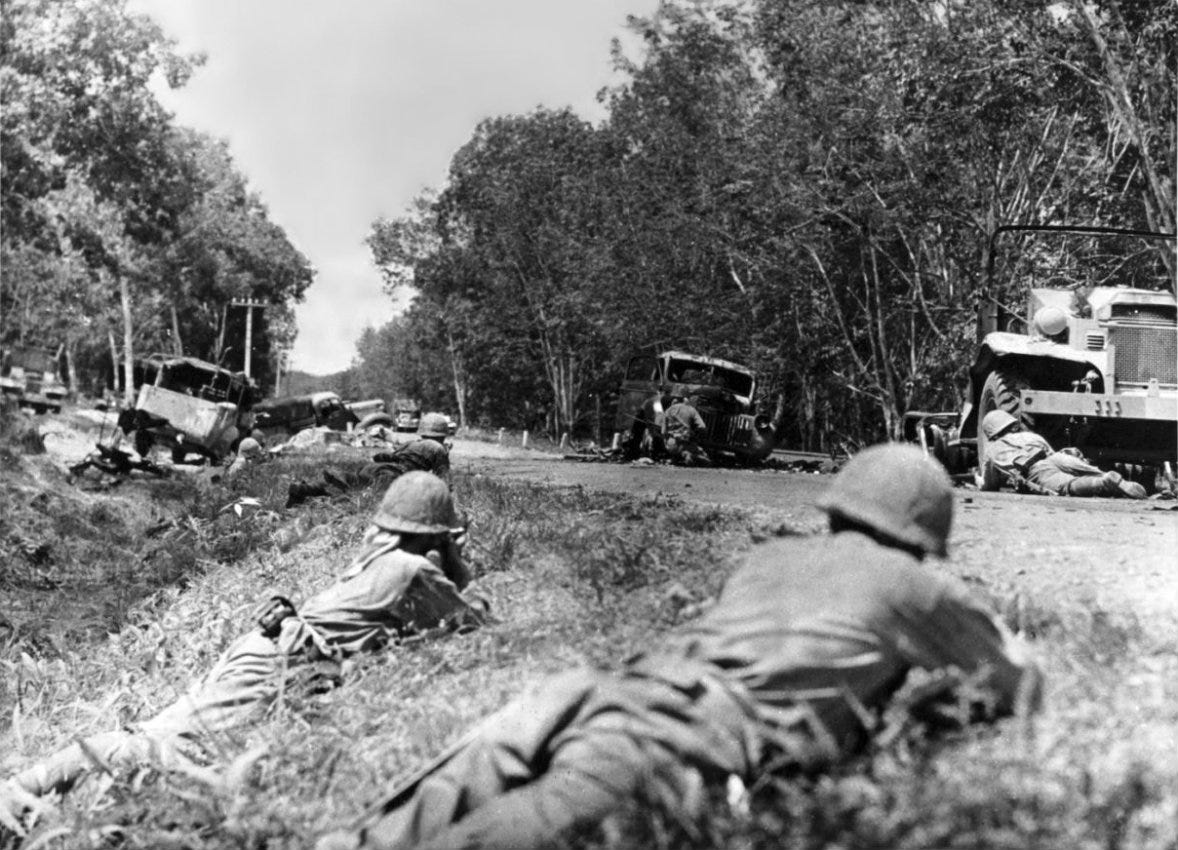 The British fall back in Malaya - by Martin Cherrett