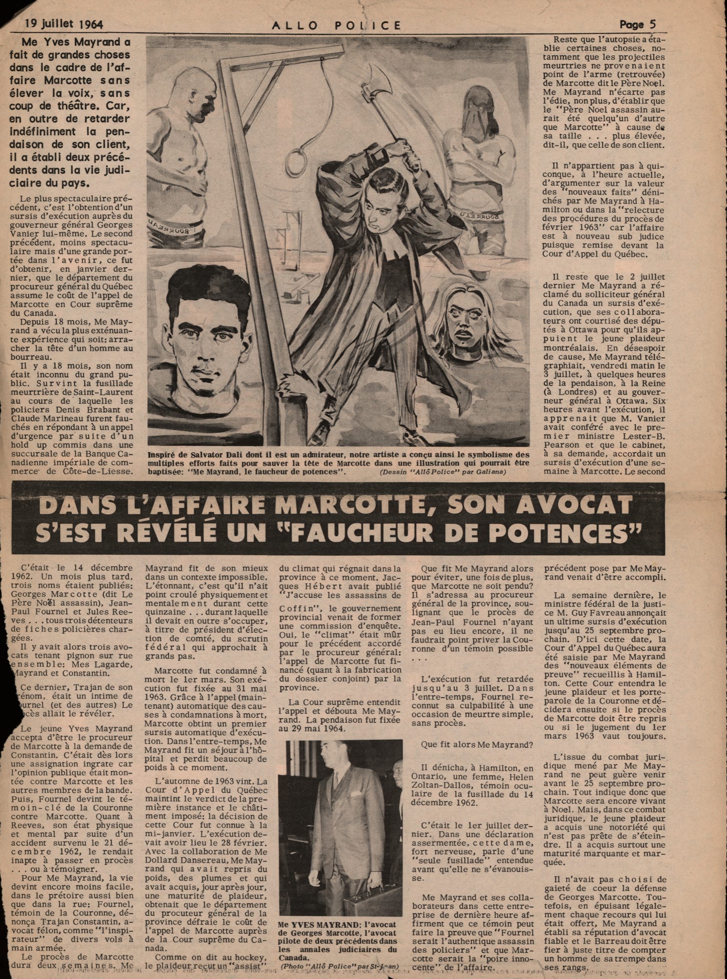 L'ultime bataille de son avocat pour sauver la tête de Georges Marcotte ...